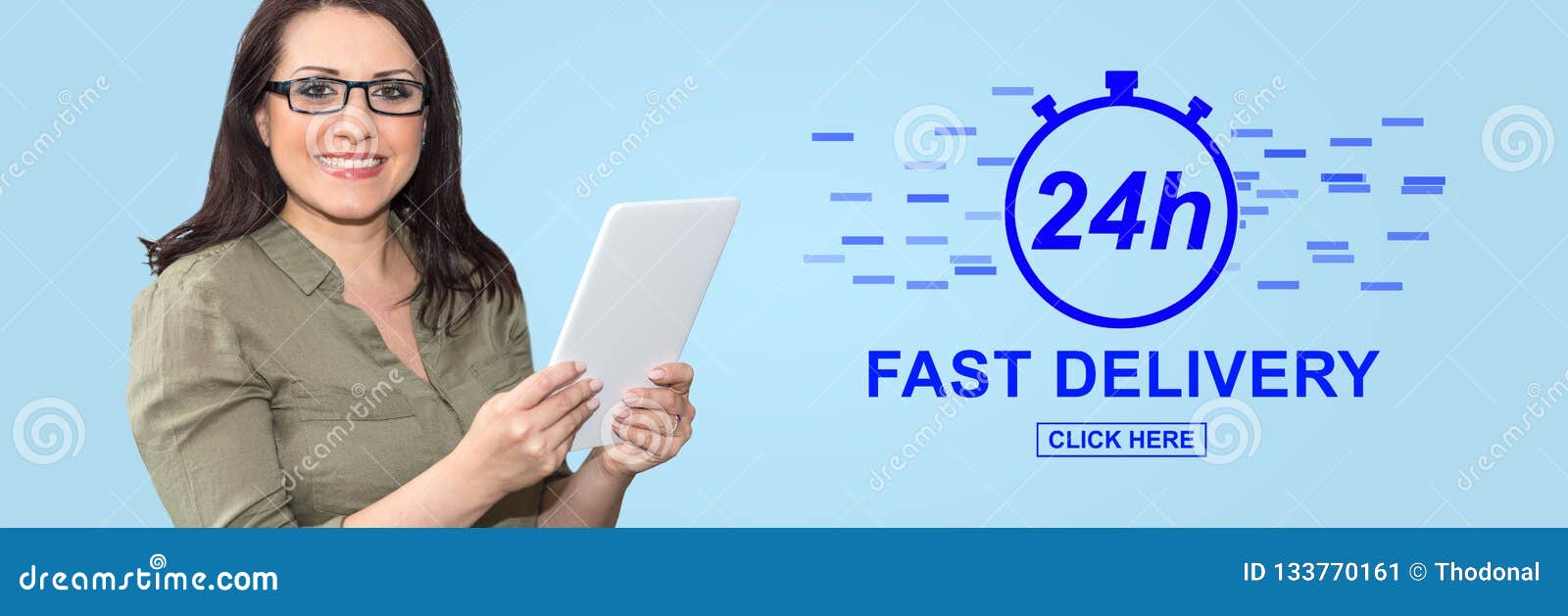 Concept of fast delivery stock image. Image of service - 133770161