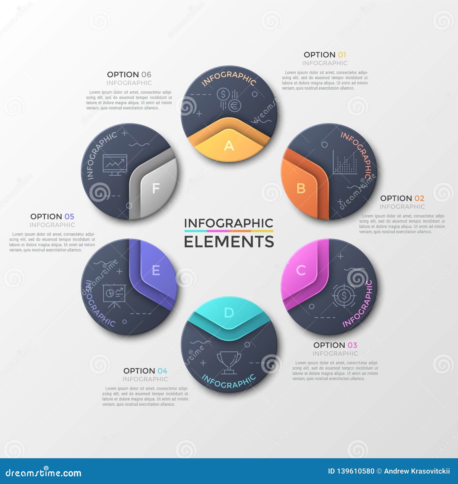 Concept of 6 Features of Financial Gain Achievement Process Stock ...