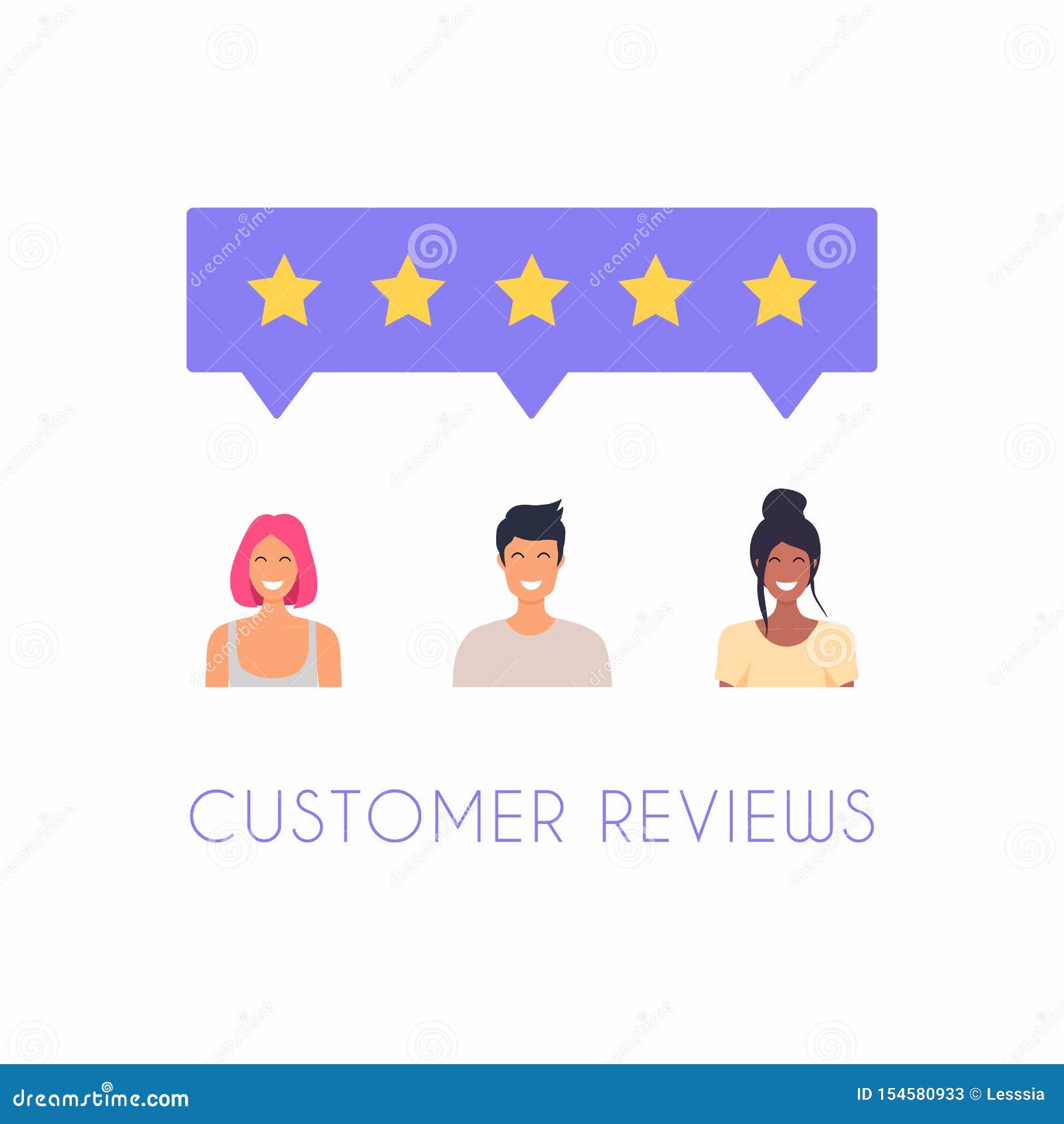 Concept of Feedback, Testimonials Messages and Notifications. Rating on ...