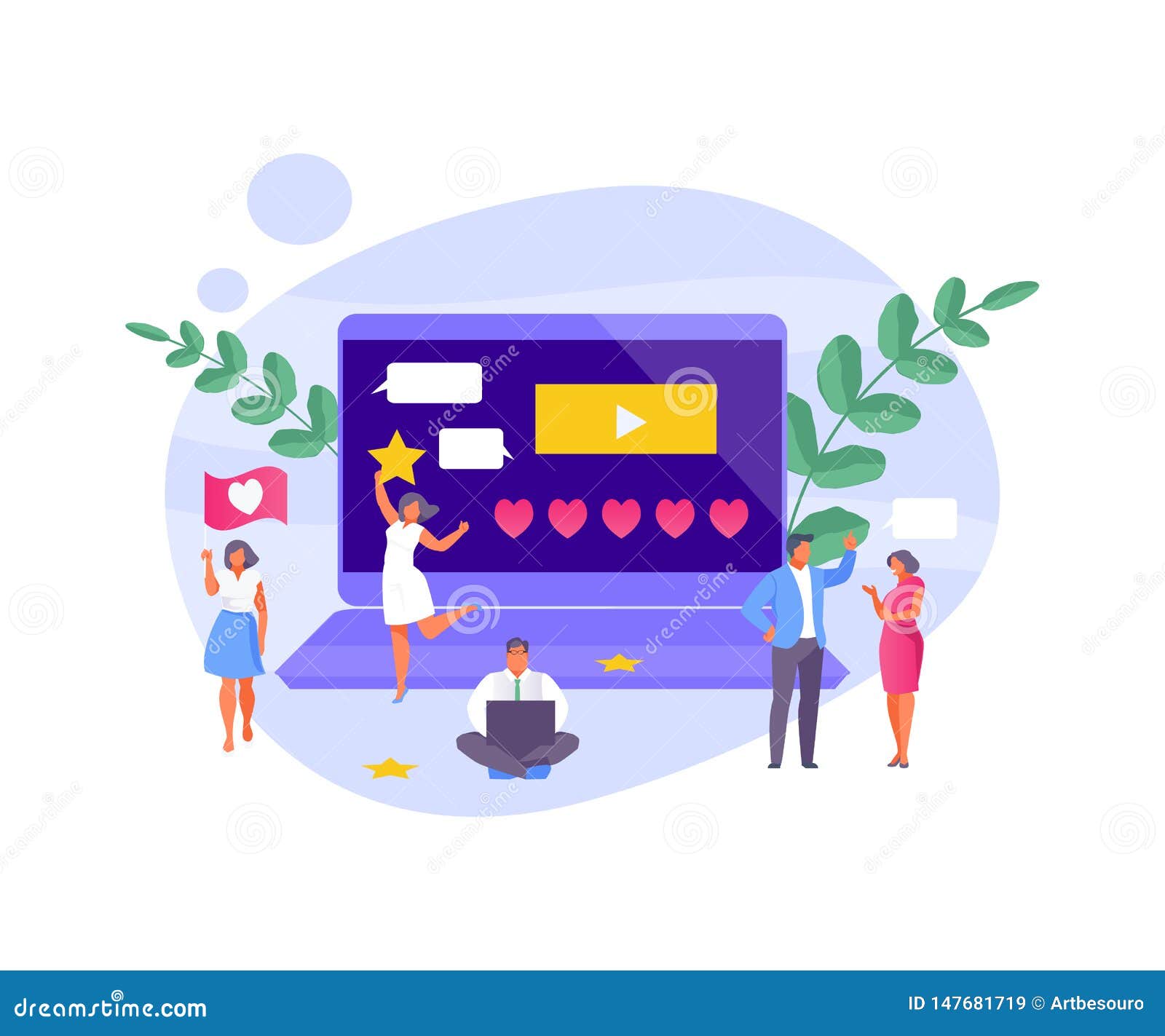 Concept of Feedback Vector Illustration Stock Vector - Illustration of ...