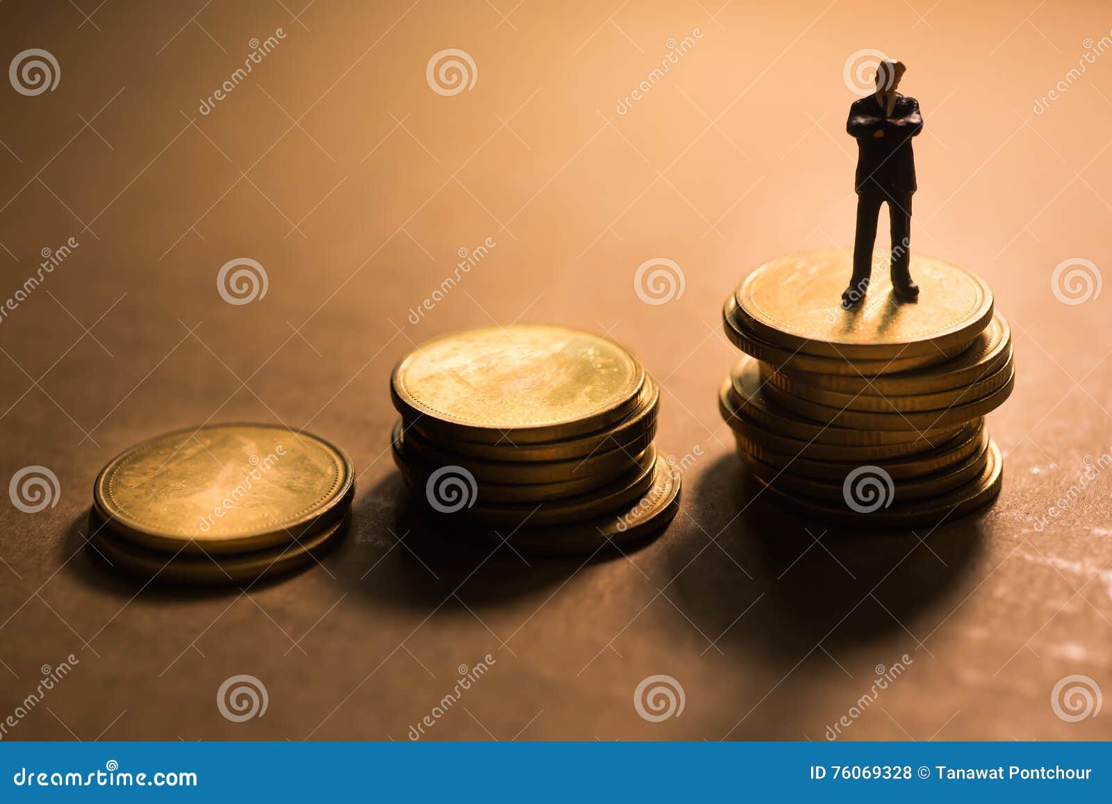 Concept of Financial Business Competition. Stock Photo - Image of stack ...
