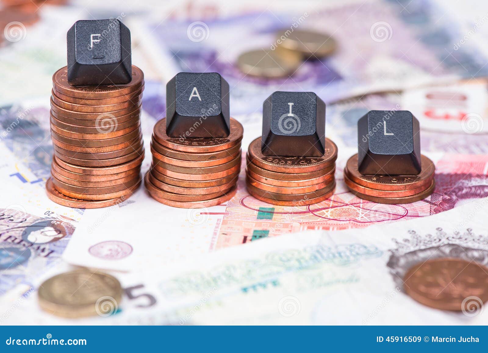 Concept of Financial Fail Background Stock Image - Image of concept ...