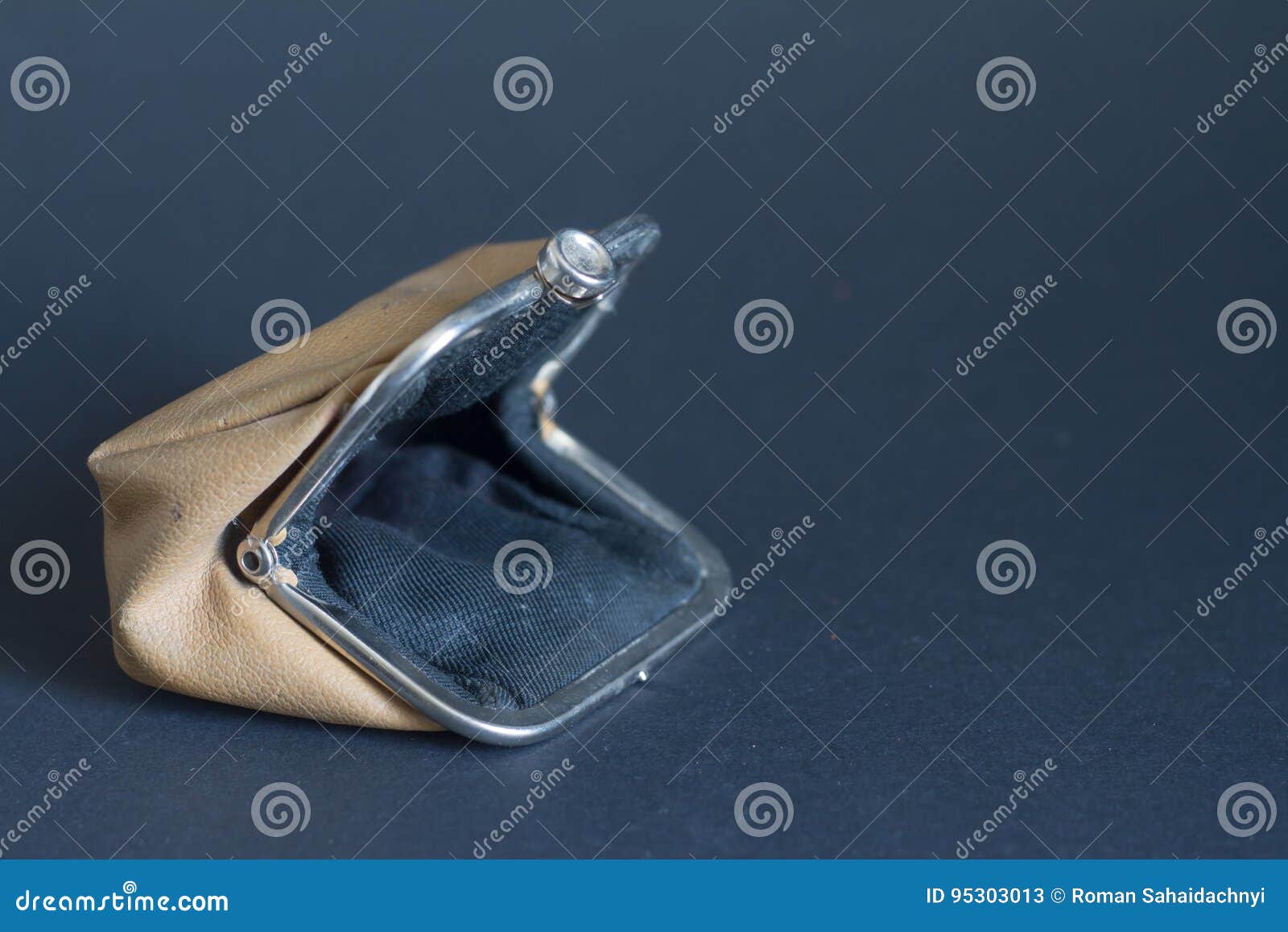 The Concept of Financial Problems As an Old Empty Wallet Stock Image ...