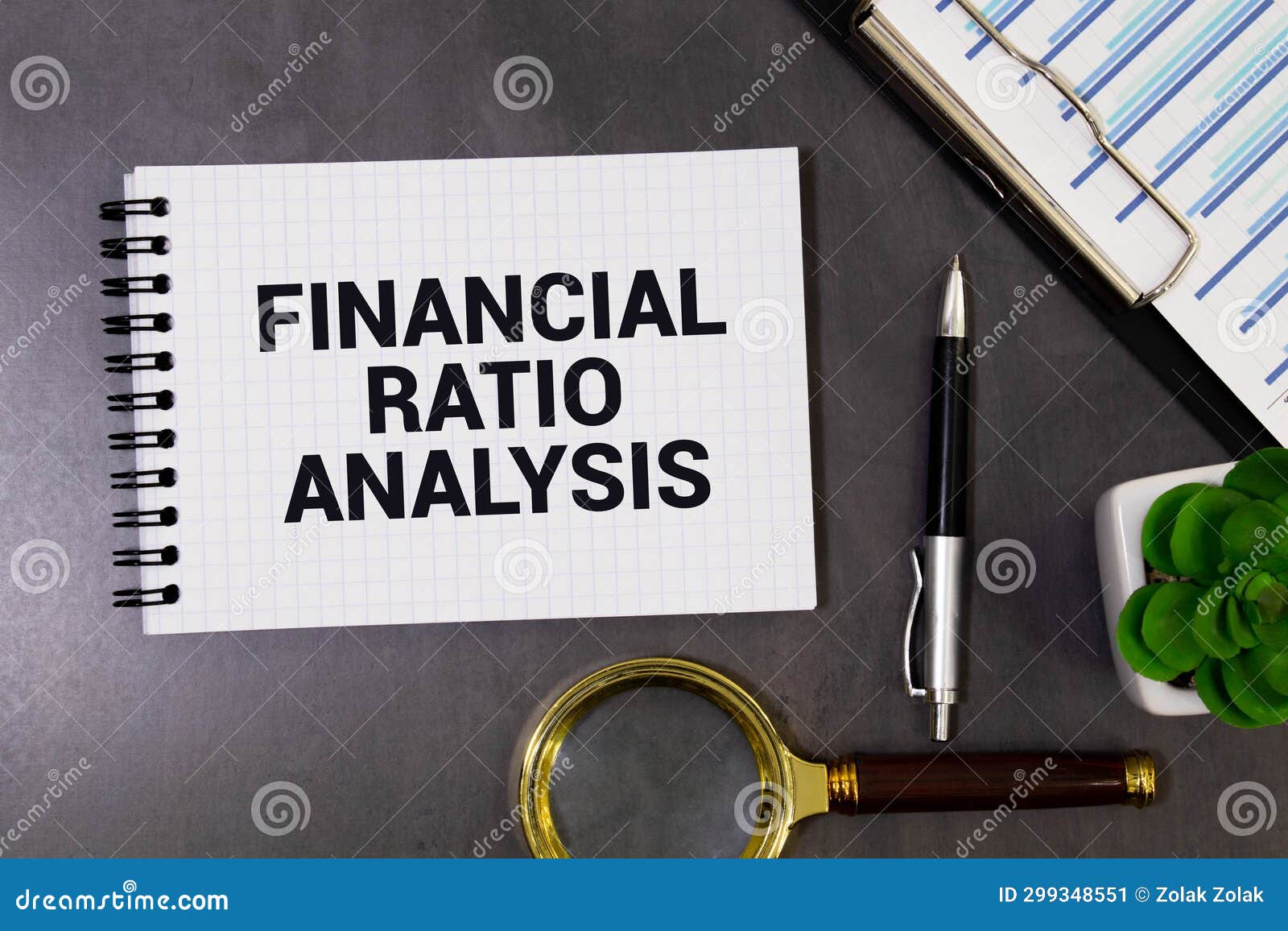 Concept of Financial Ratio Analysis Write on Sticky Notes Isolated on ...