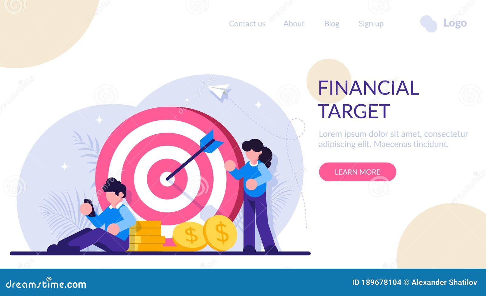 Concept of Financial Target. Data Analytics, Marketing Solutions ...