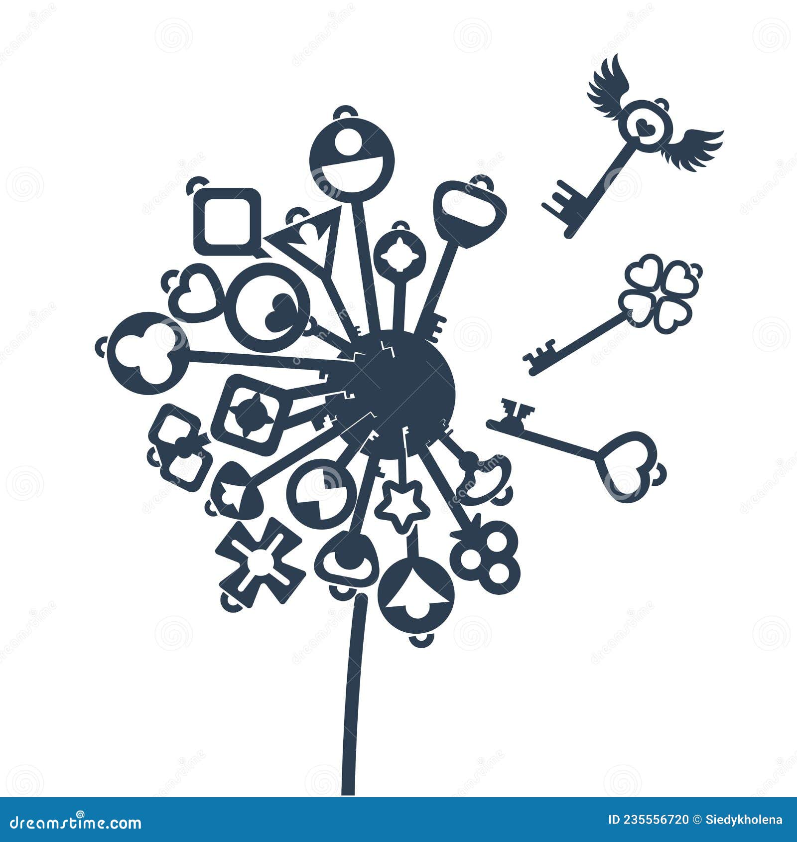 Concept of Finding Resource Finding Silhouette Stock Vector ...