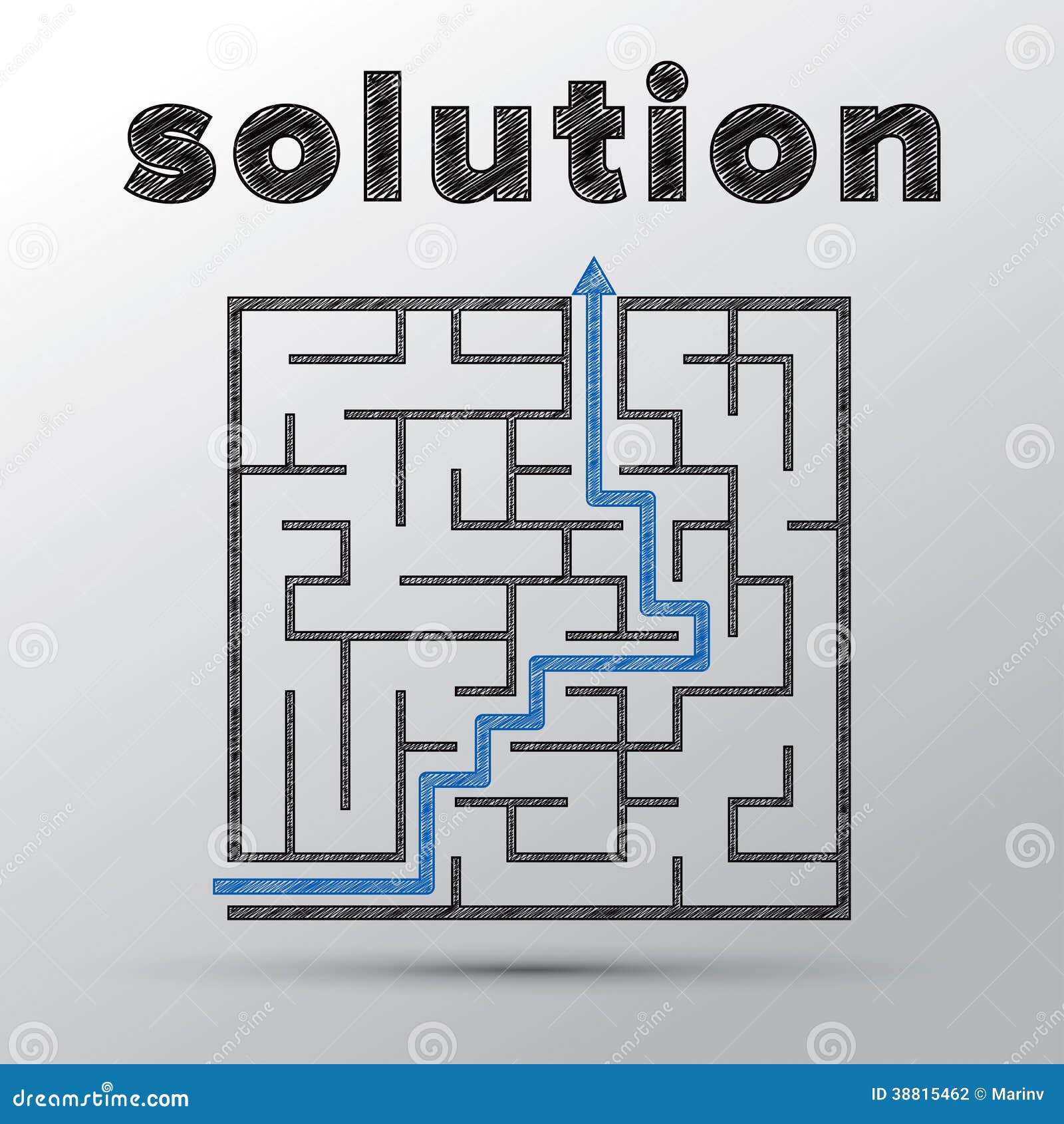 Concept of Finding Solution in Complicated Maze Stock Vector ... Concept of Finding Solution in Complicated Maze Stock Vector ...