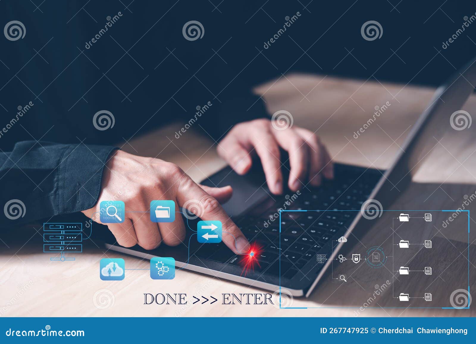 The Concept of Finished Job Done Stock Image - Image of deal, table ...
