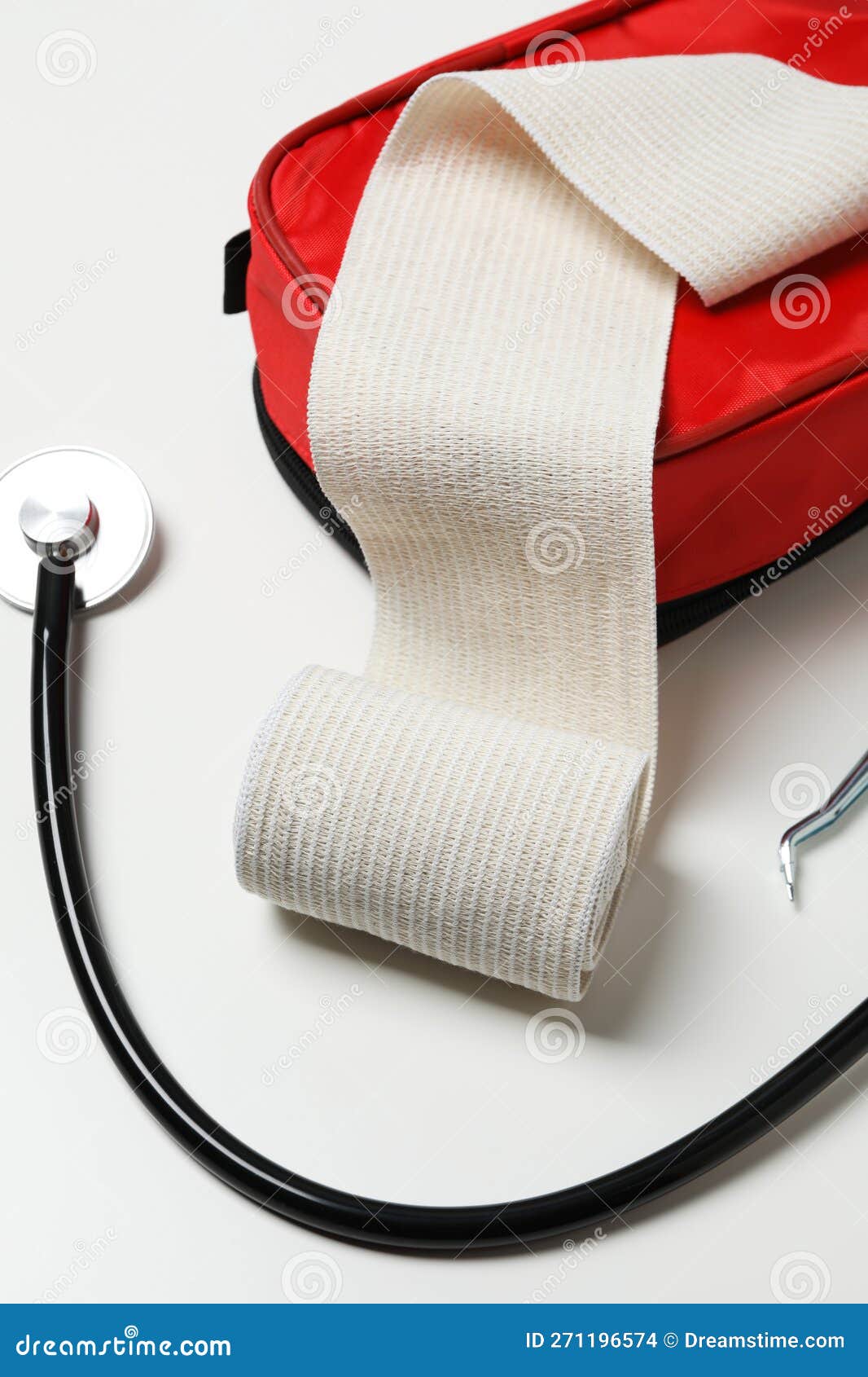 Concept of First Aid Kit, First Aid Kit Supplies Stock Photo - Image of ...