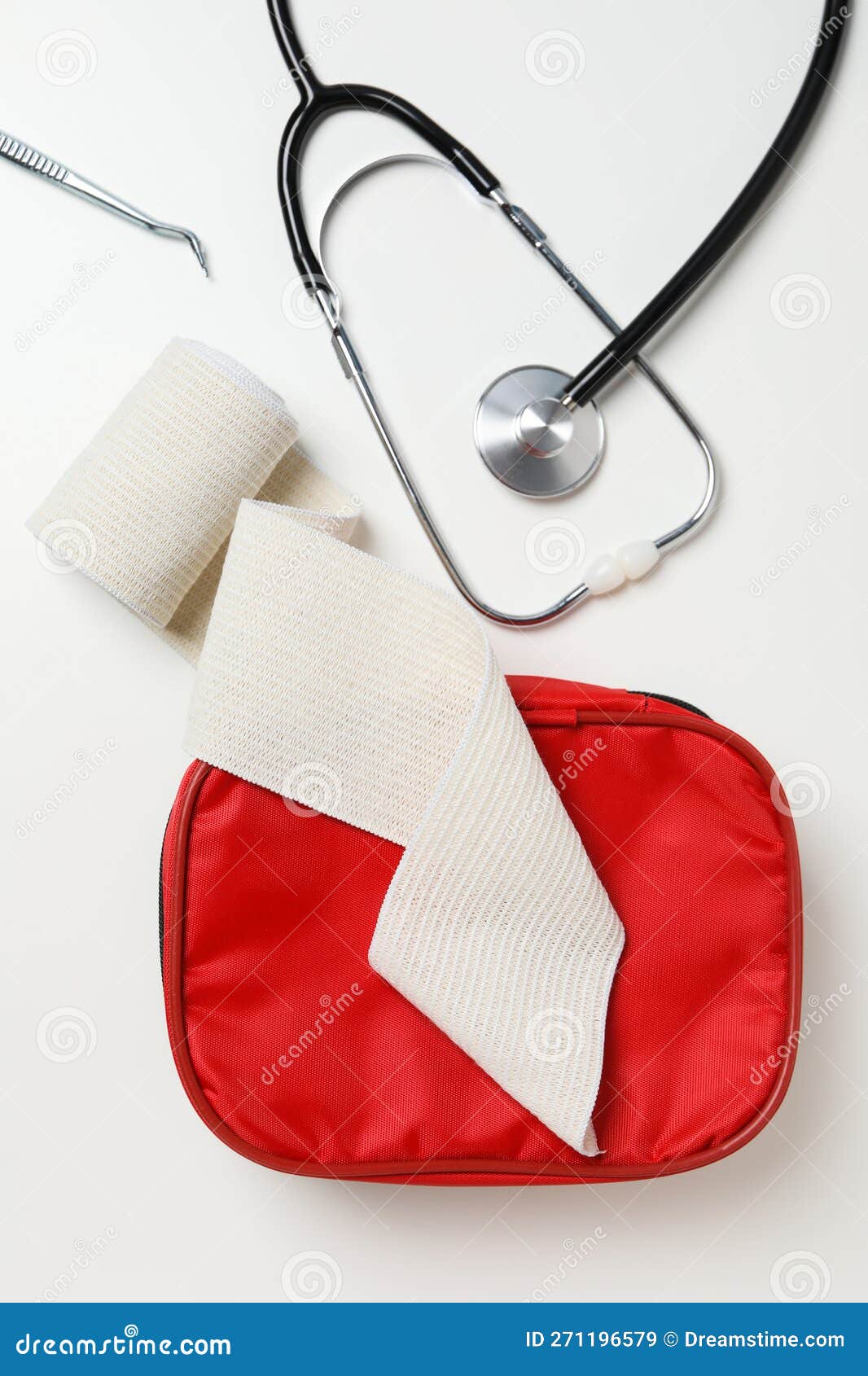 Concept of First Aid Kit, First Aid Kit Supplies Stock Image - Image of ...