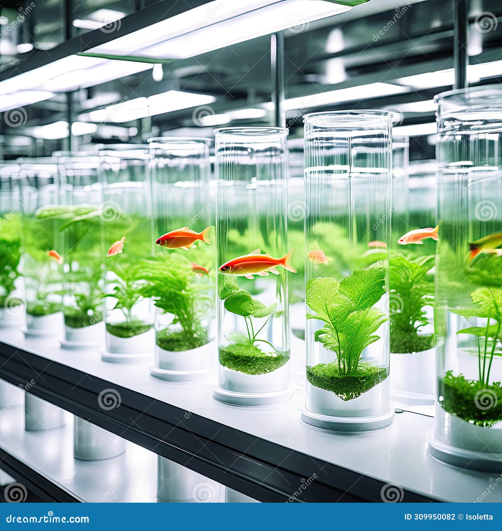 Concept of Fish Cultured from Animal Somatic Cells Stock Photo - Image ...