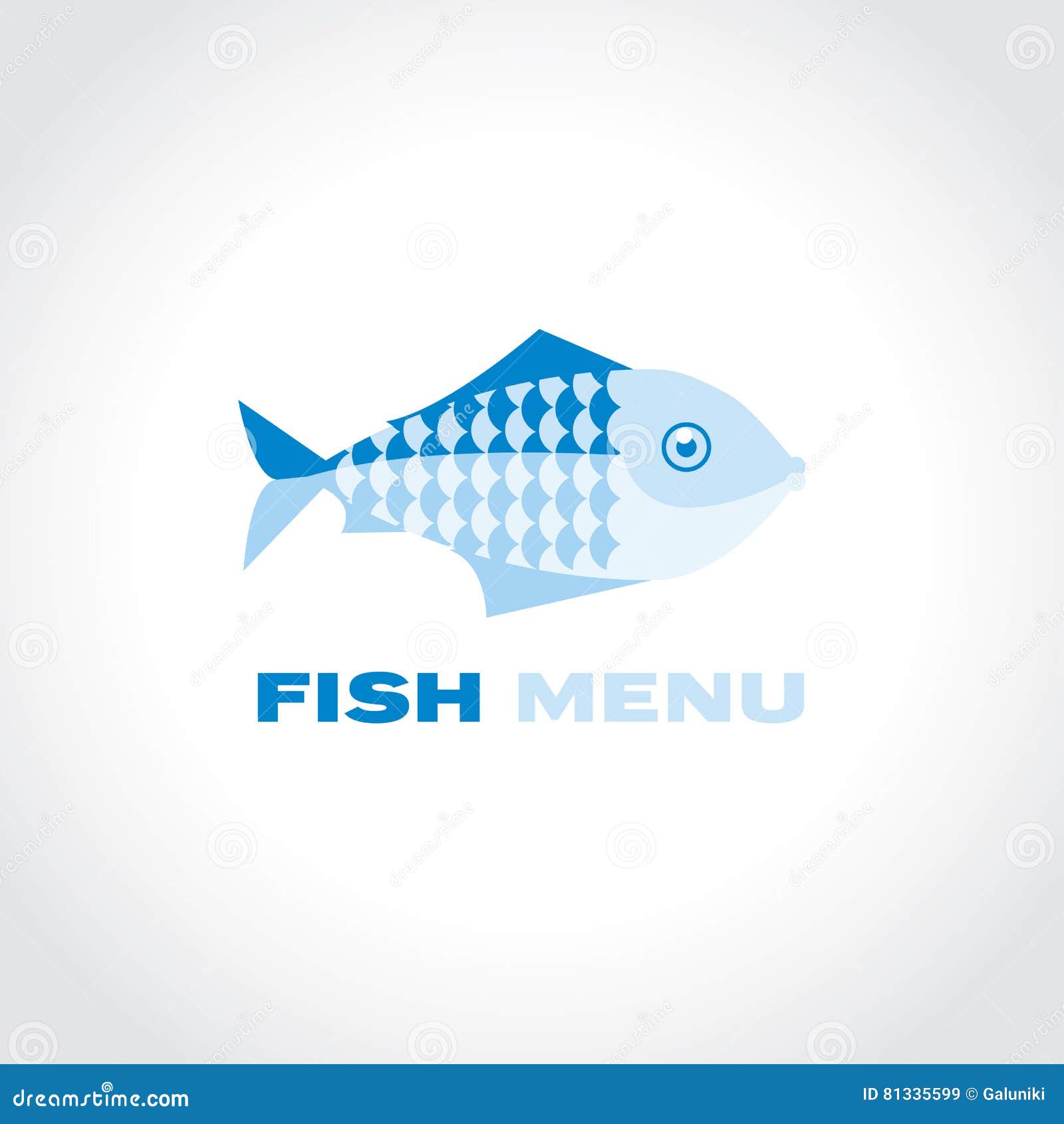 Concept Fish Menu Vector Illustration. Stock Vector - Illustration of ...