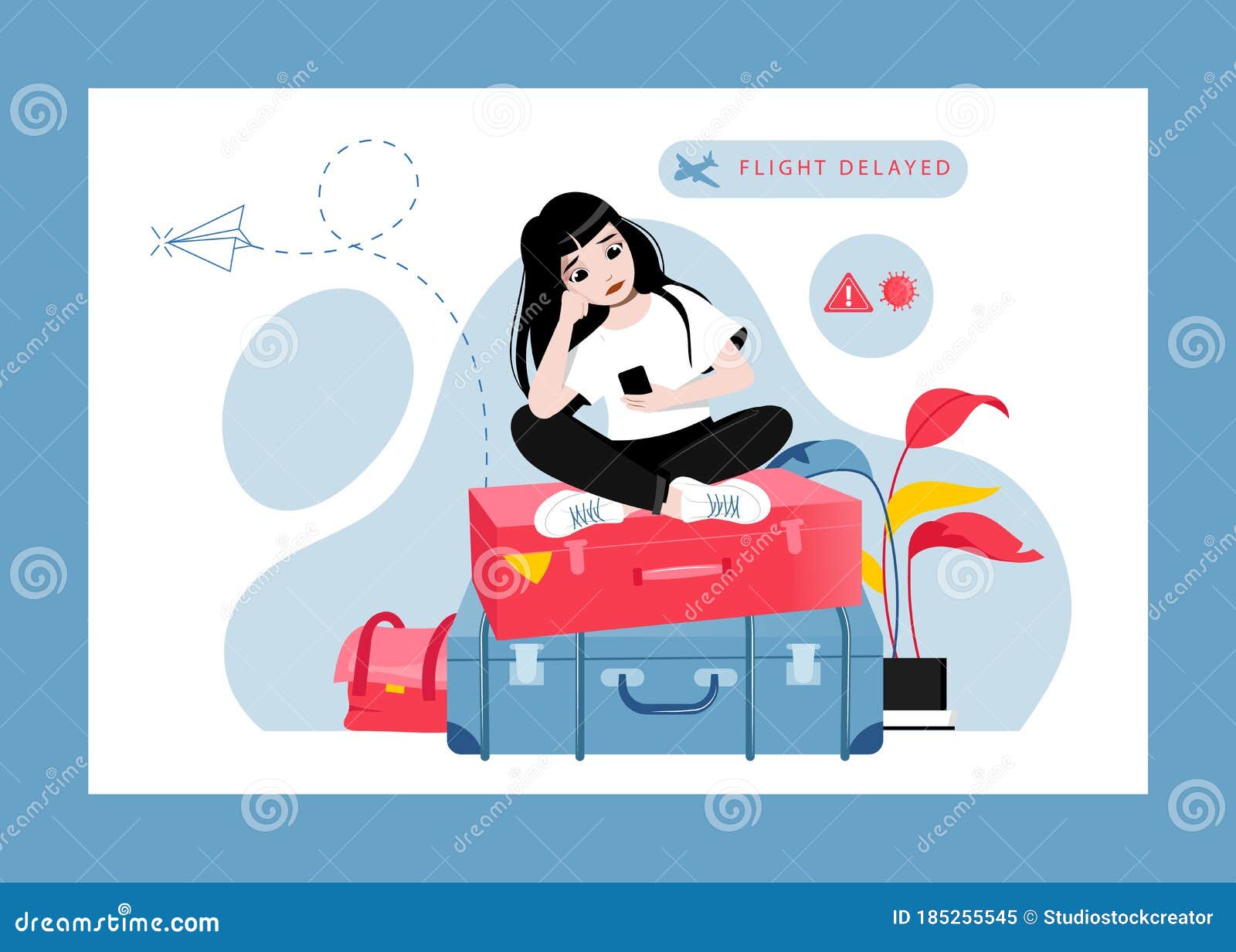 Concept of Flight Delay or Cancel, Change of Plans. Tired, Perplexed ... Concept of Flight Delay or Cancel, Change of Plans. Tired, Perplexed ...