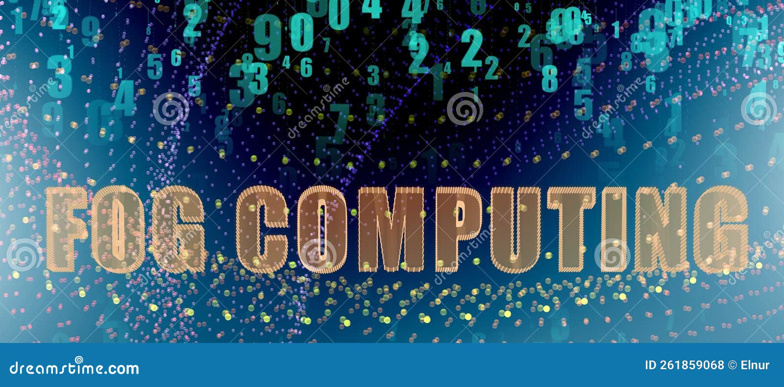 Concept of it Fog Computing Stock Photo - Image of computing, digital ...