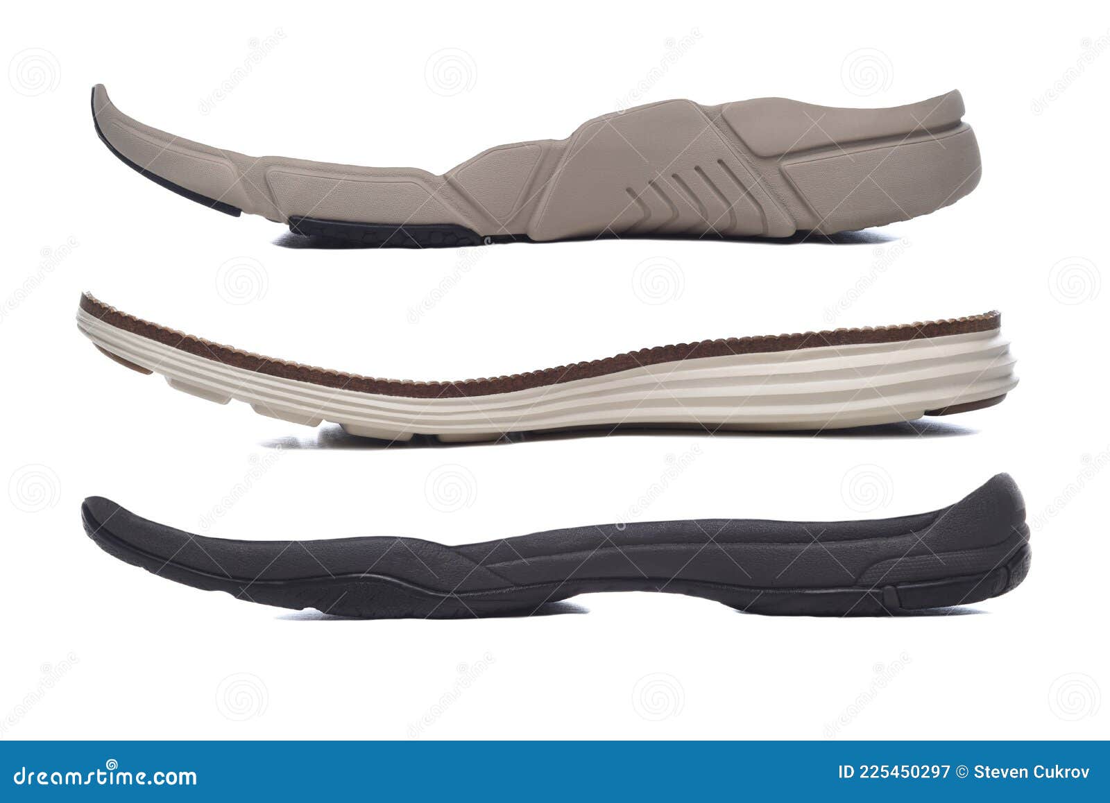 Concept Footware Design or Replacement Parts. Three Different ...