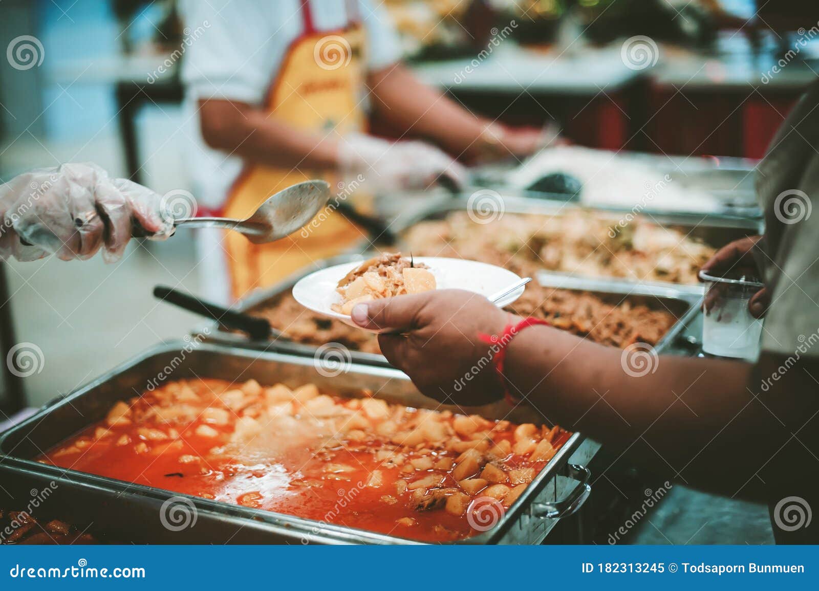 Concept of Free Food Serving : Starvation Issues Help with Food ...