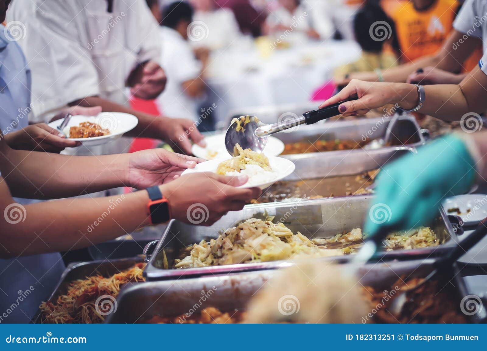 Concept of Free Food Serving : Starvation Issues Help with Food ...