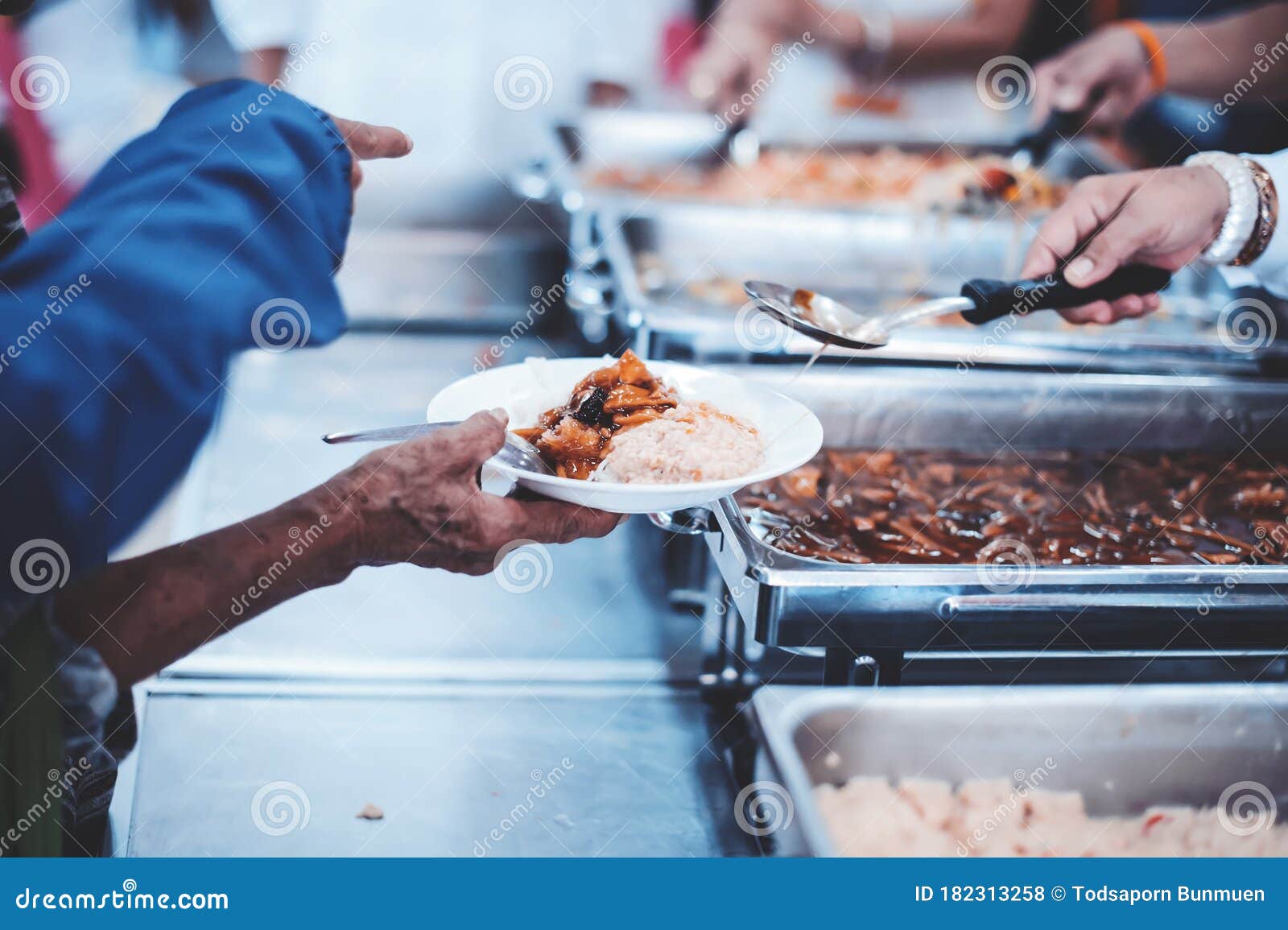 Concept of Free Food Serving : Starvation Issues Help with Food ...