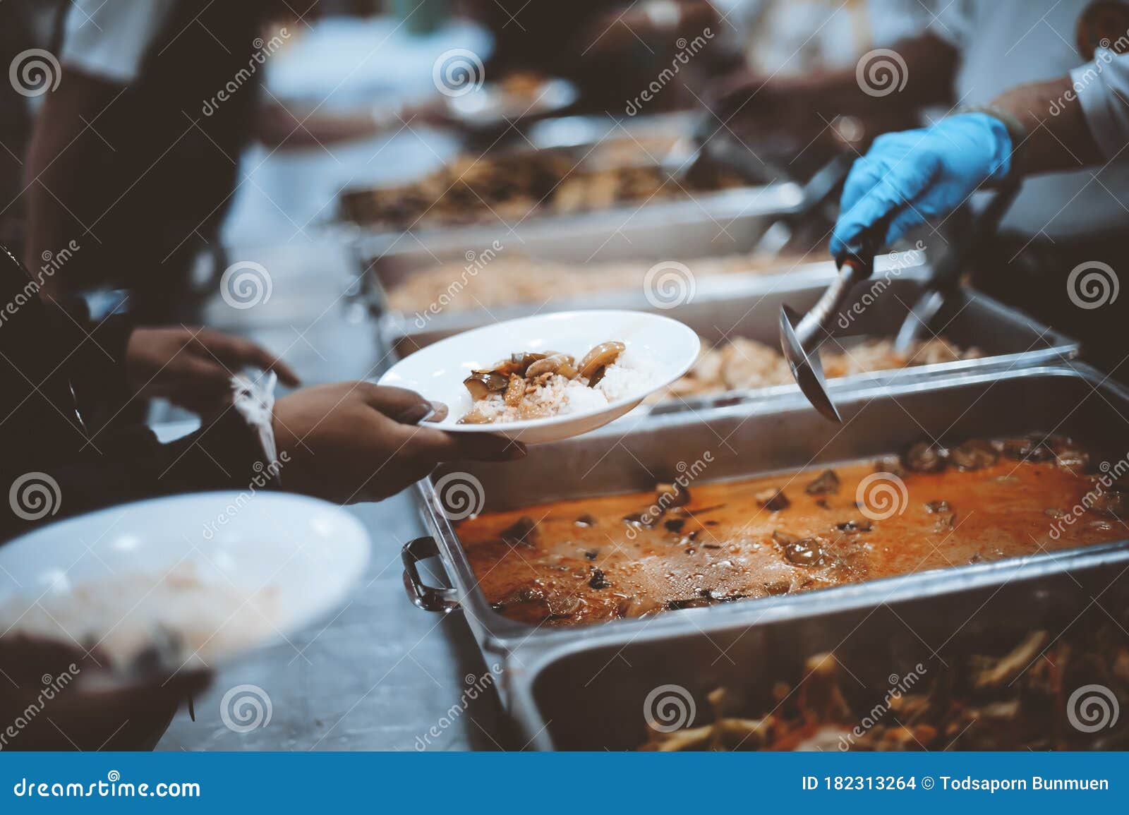 Concept of Free Food Serving : Starvation Issues Help with Food ...