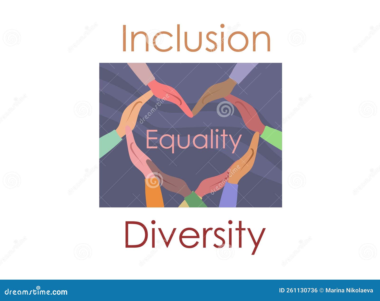 The Concept of Friendship, Equality and Unity Stock Vector ...