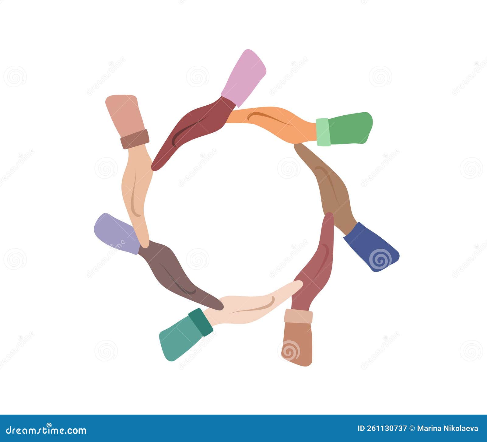 The Concept of Friendship, Equality and Unity Stock Vector ...