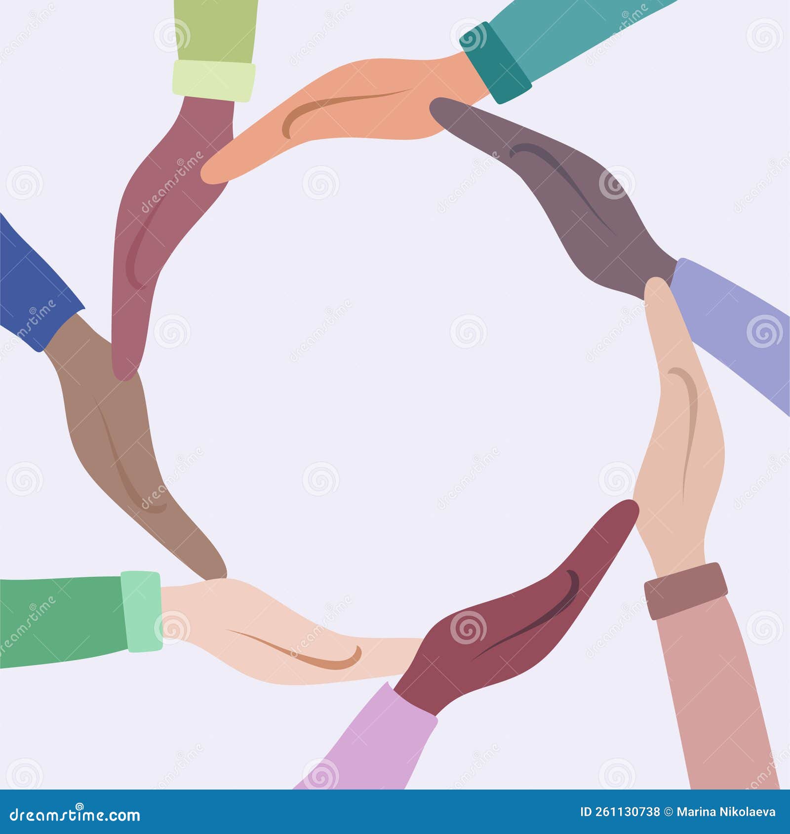 The Concept of Friendship, Equality and Unity Stock Vector ...