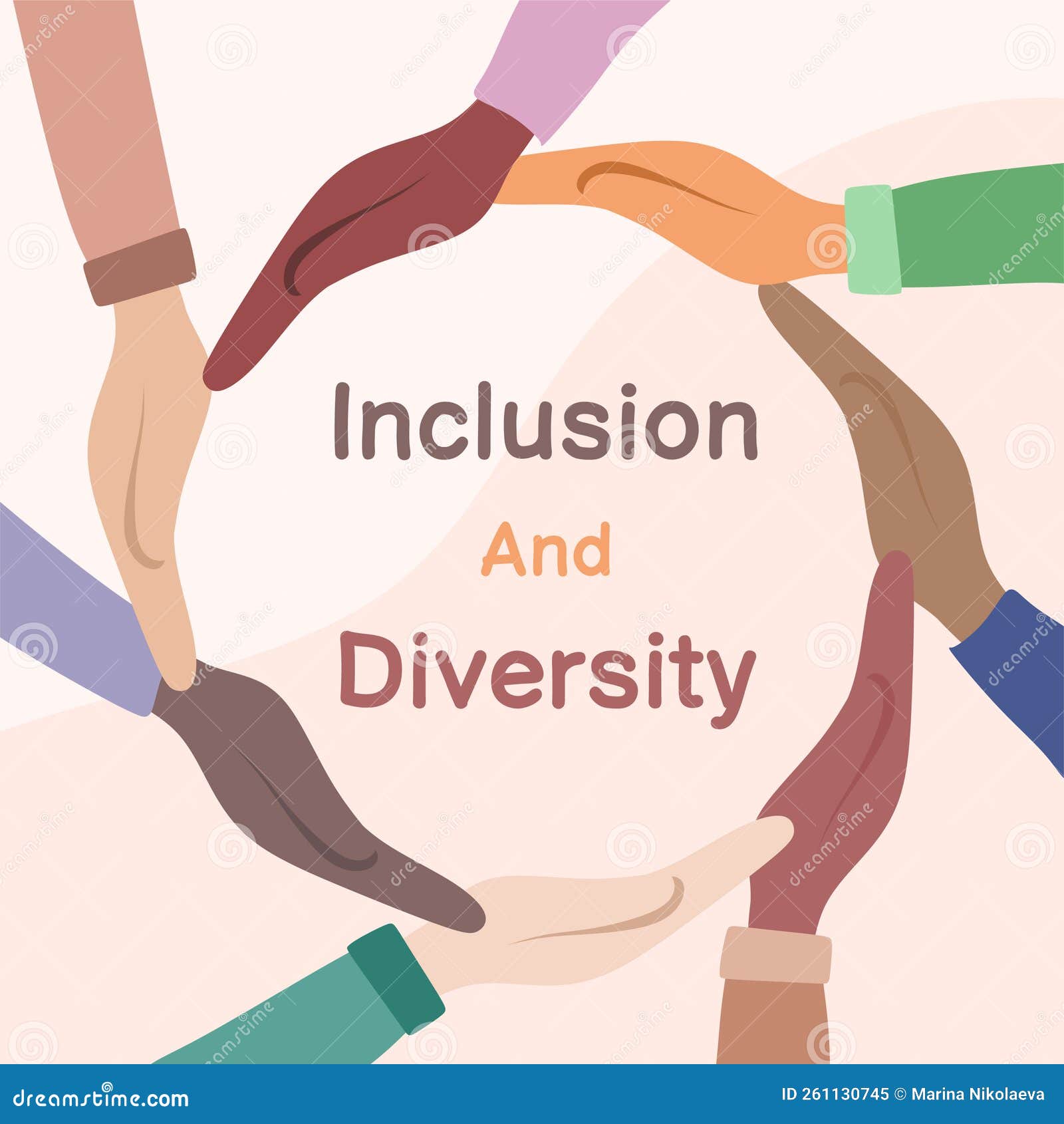 The Concept of Friendship, Equality and Unity Stock Vector ...