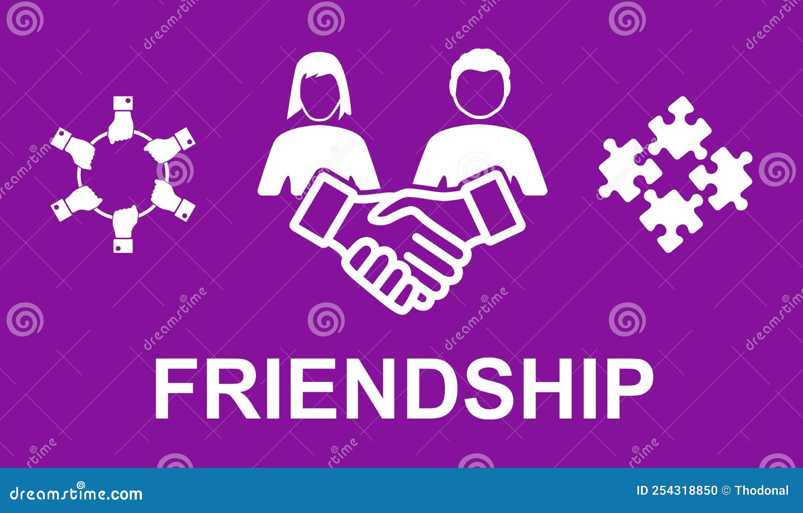 Concept of friendship stock illustration. Illustration of partnership ...