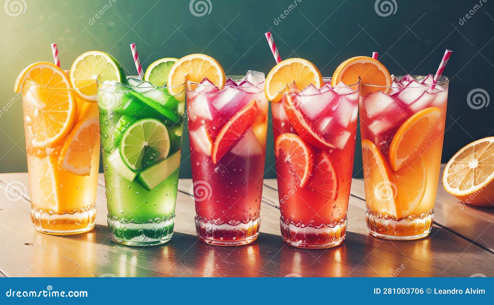 Fruity Soda Mix.AI Generated Stock Illustration - Illustration of junk ...