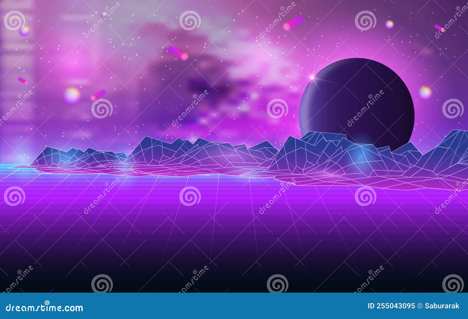 Concept of Future Digital Technology Metaverse, Colorful Background ...
