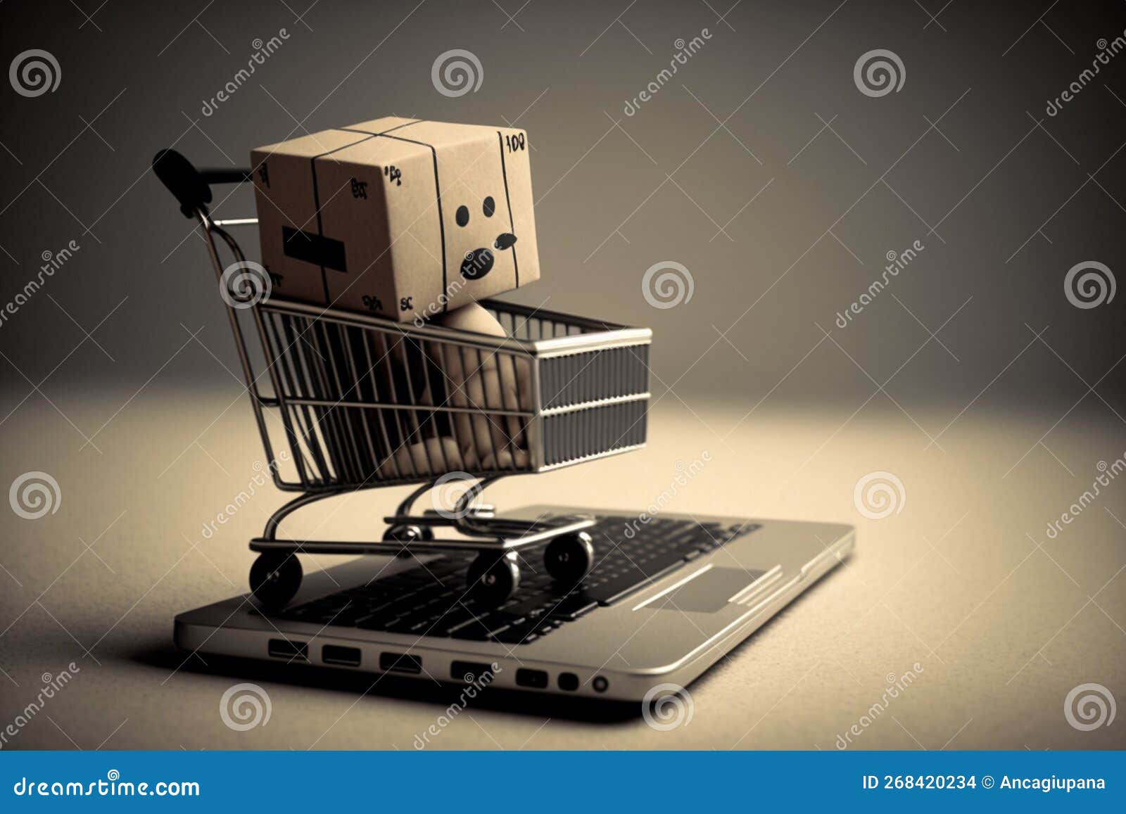 Concept of the Future of E-commerce and Online Shopping. AI Generated ...