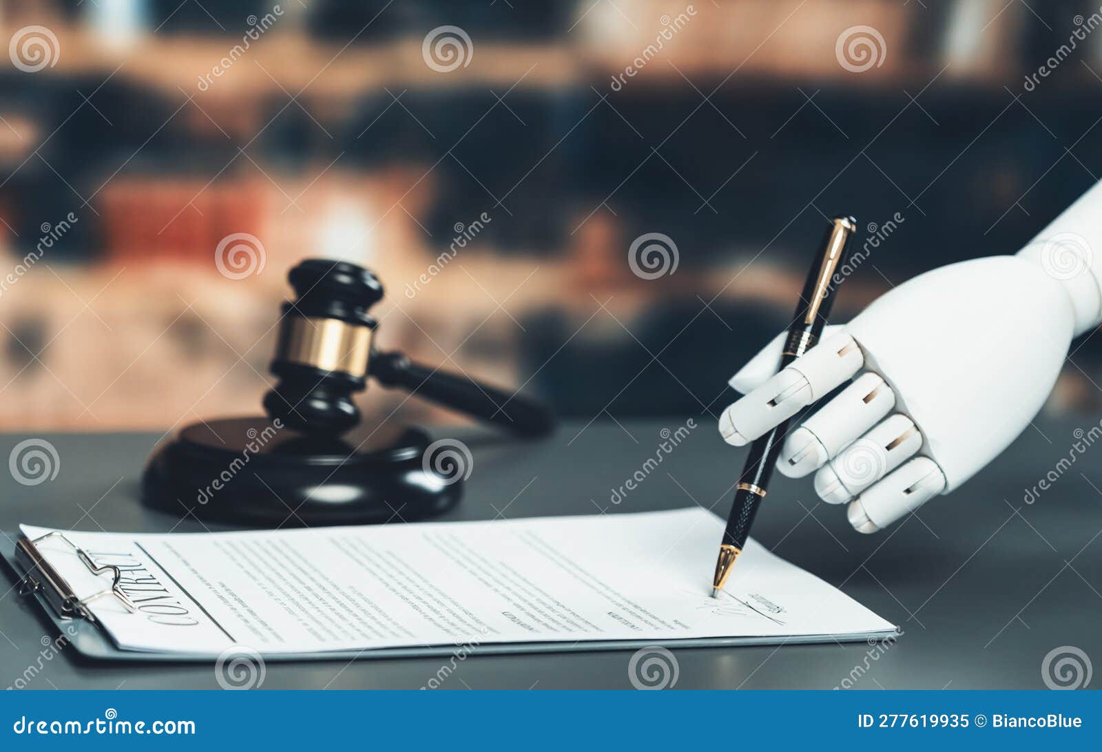 Concept of Future and Fair Justice System by Robotic Hand. Equilibrium ...