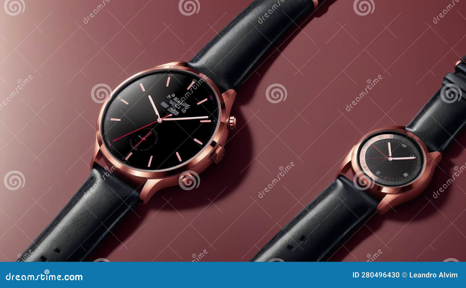 The Future of Timekeeping Modern and Minimalist Smartwatch.AI Generated ...