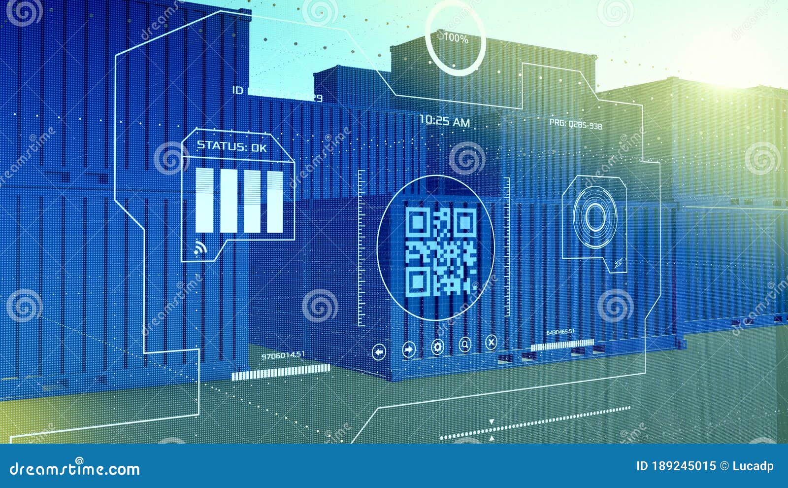 Concept of Futuristic Logistics Stock Illustration - Illustration of ...