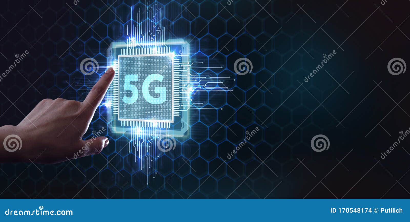 The Concept of 5G Network, High-speed Mobile Internet, New Generation ...