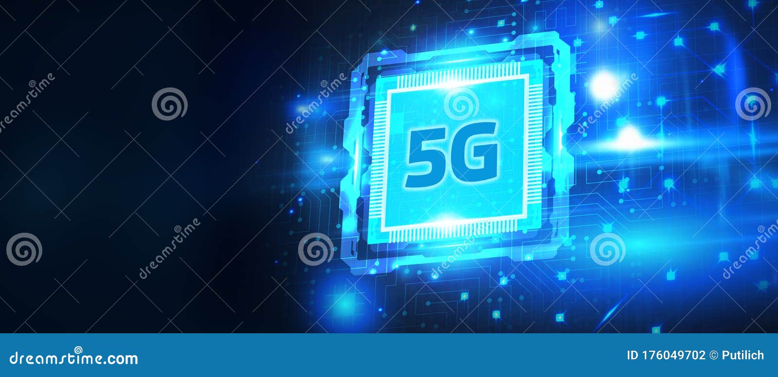 The Concept of 5G Network, High-speed Mobile Internet, New Generation ...