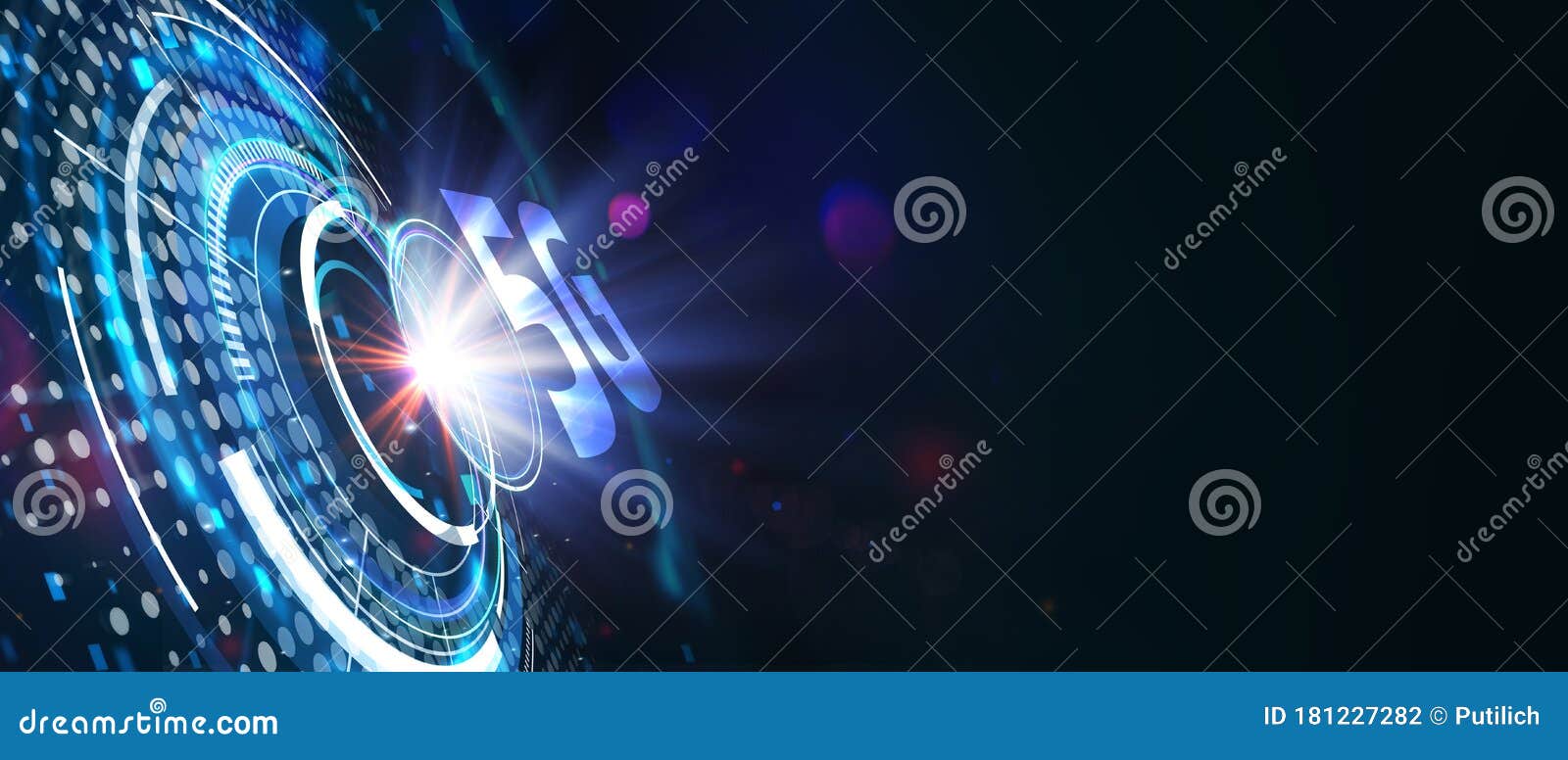 The Concept of 5G Network, High-speed Mobile Internet, New Generation ...