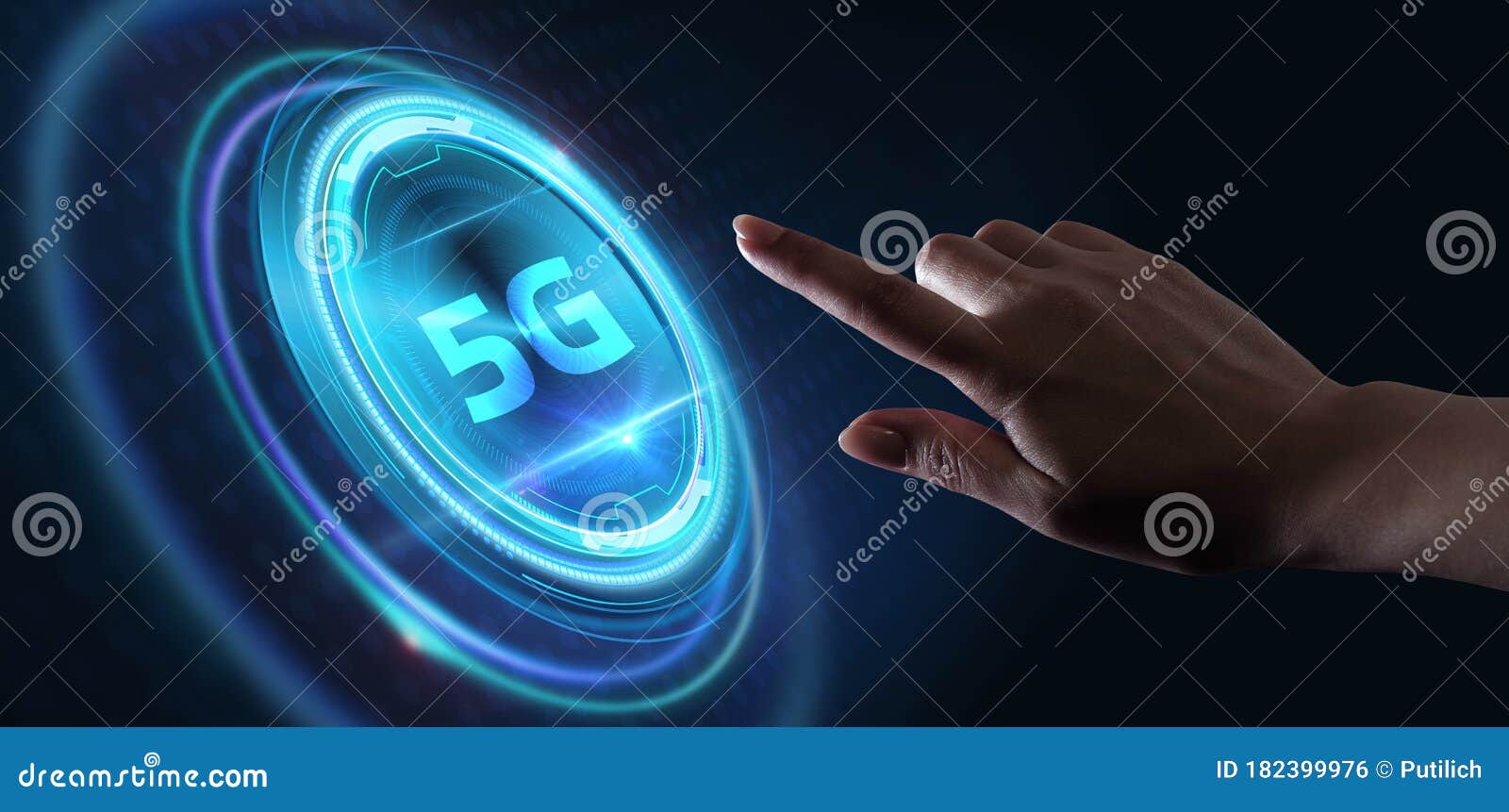 The Concept of 5G Network, High-speed Mobile Internet, New Generation ...