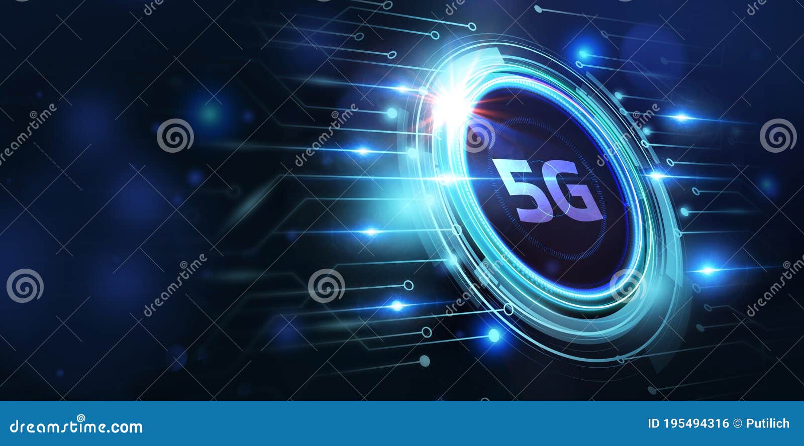 The Concept of 5G Network, High-speed Mobile Internet, New Generation ...