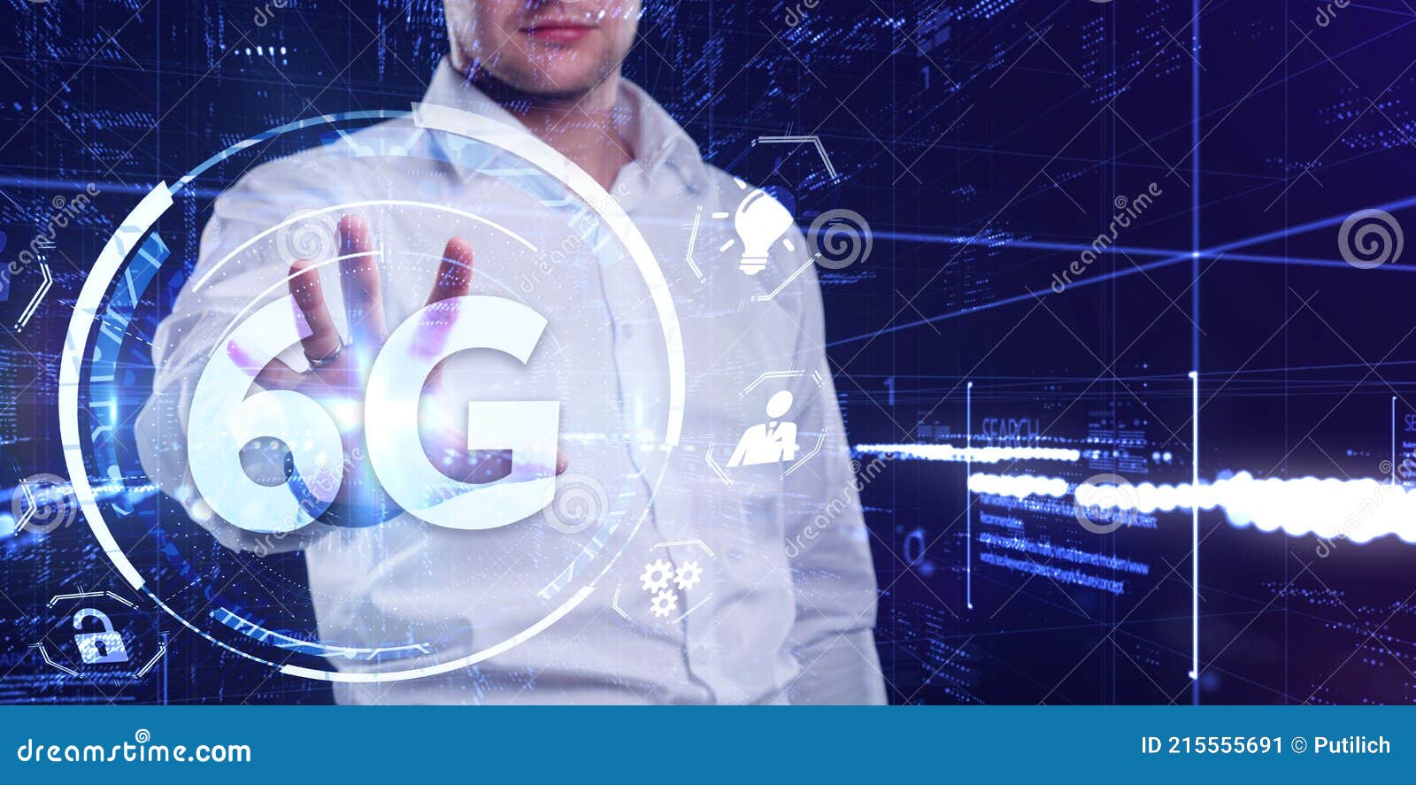 The Concept of 6G Network, High-speed Mobile Internet, New Generation ...