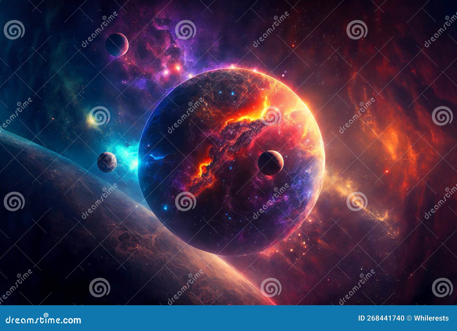 The Concept of a Galaxy with Exoplanets Somewhere in the Depths of the ...
