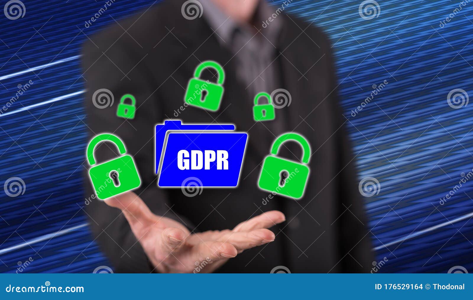 Concept of gdpr stock photo. Image of safety, background - 176529164