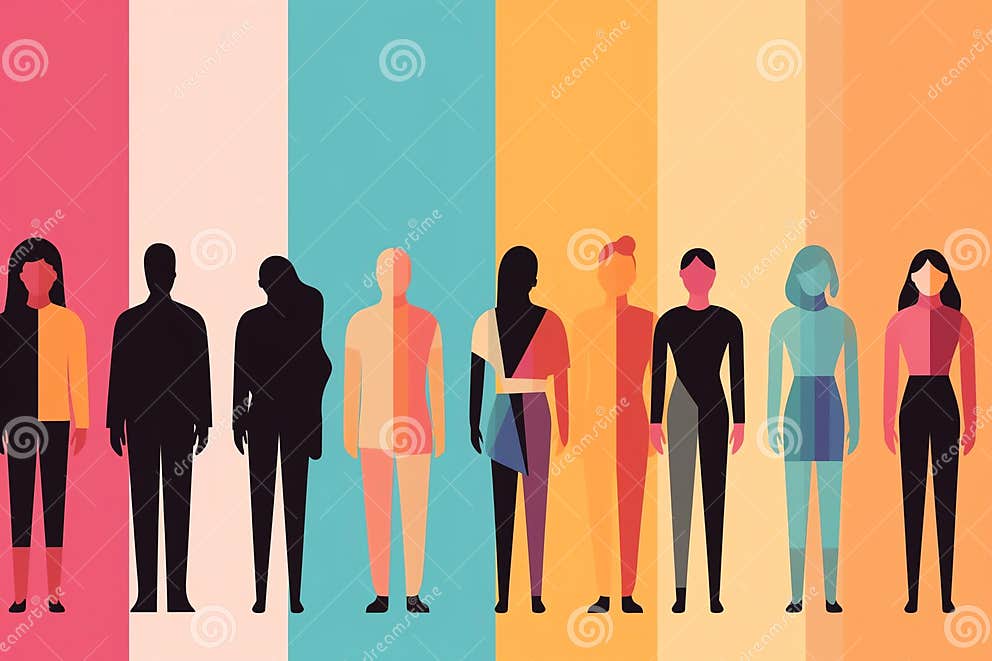 8concept_of_gender_equality Stock Illustration - Illustration of ...