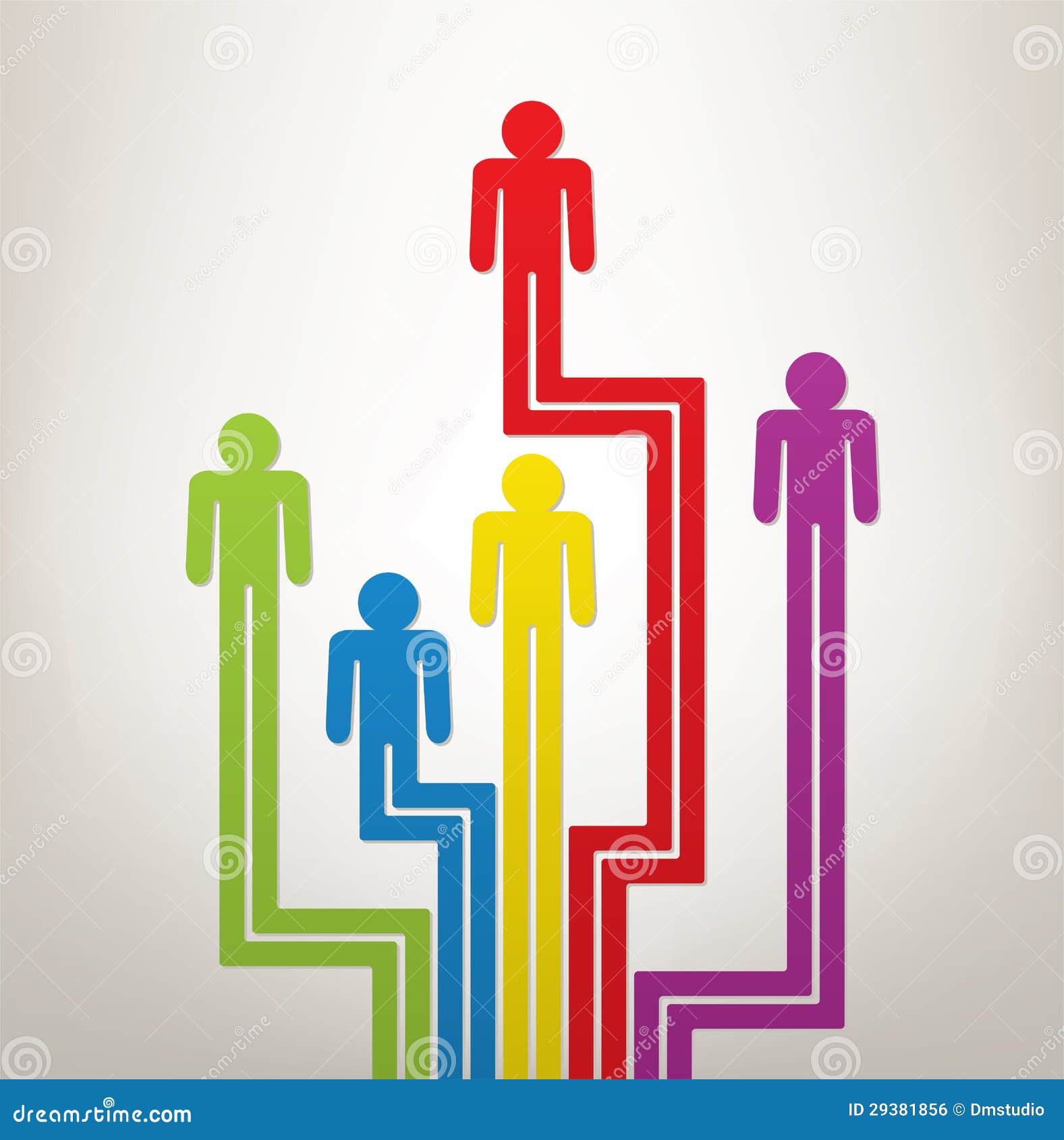 Vector Concept of Generation or Leadership with Sy Stock Vector ...