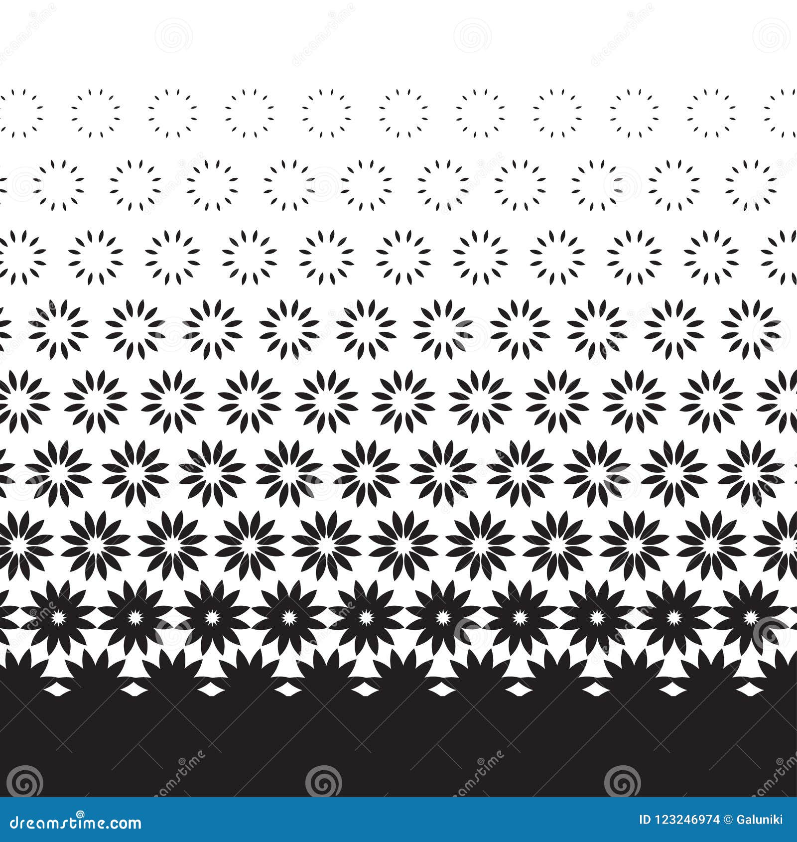 Geometric Degrade Motif in White and Black Stock Vector - Illustration ...