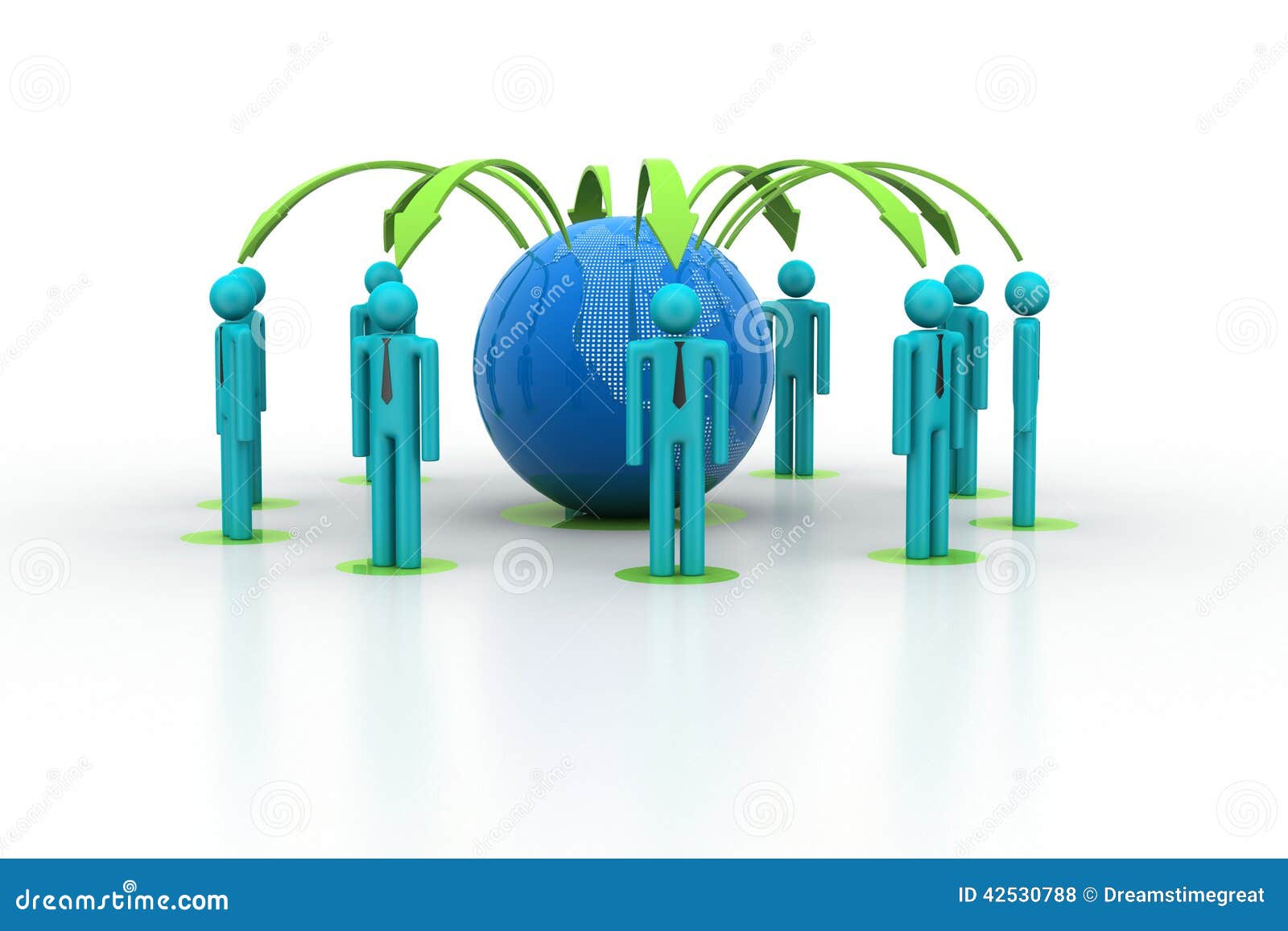Concept of Global Business Network Stock Illustration - Illustration of ...