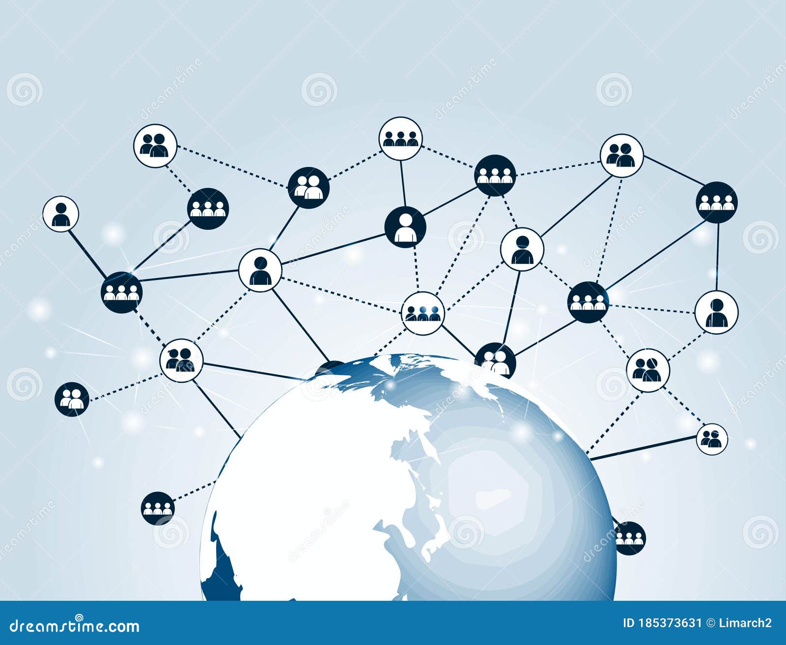 Concept of Global Business. Global with People Communicate Global ...