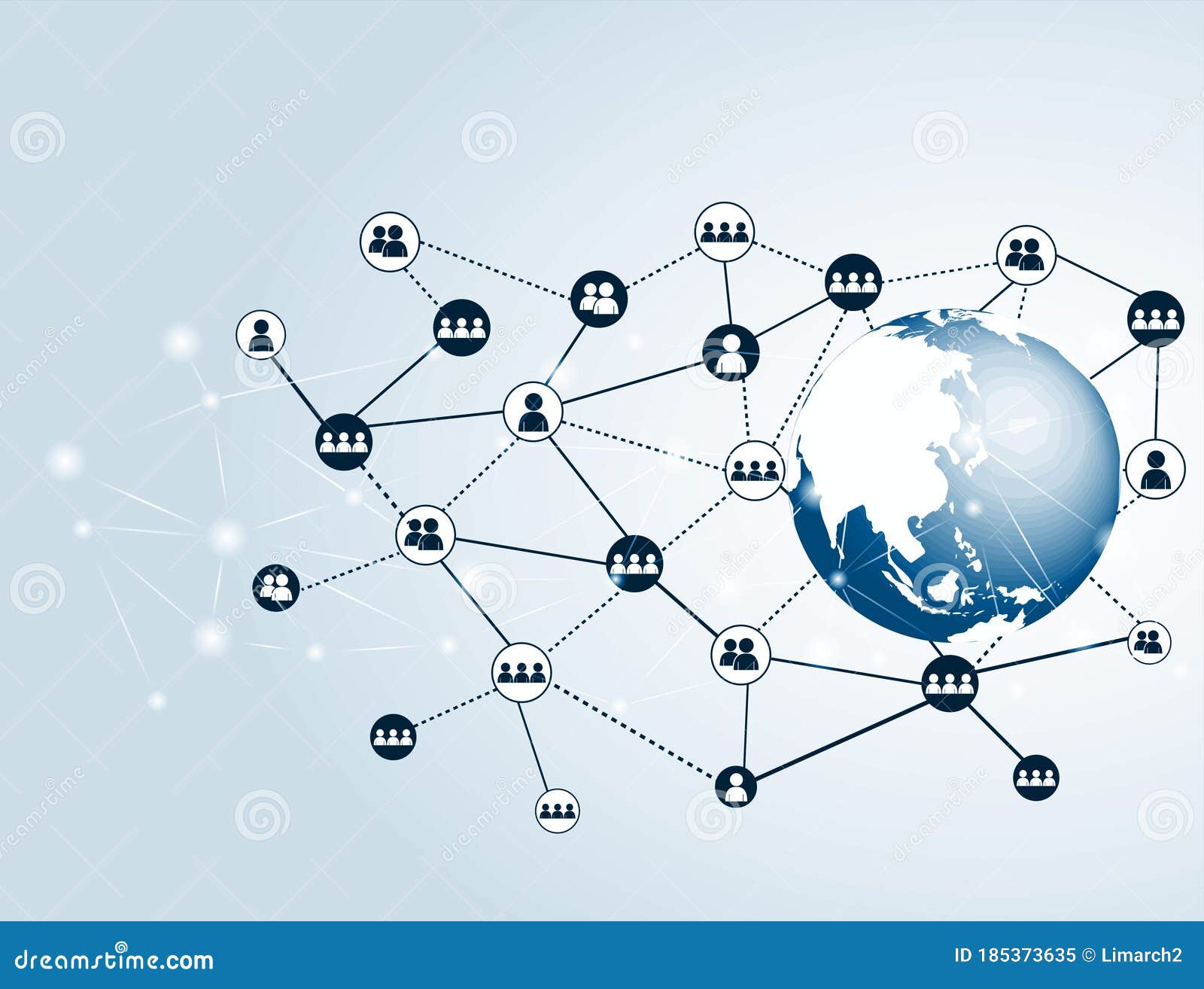 Concept of Global Business. Global with People Communicate Global ...