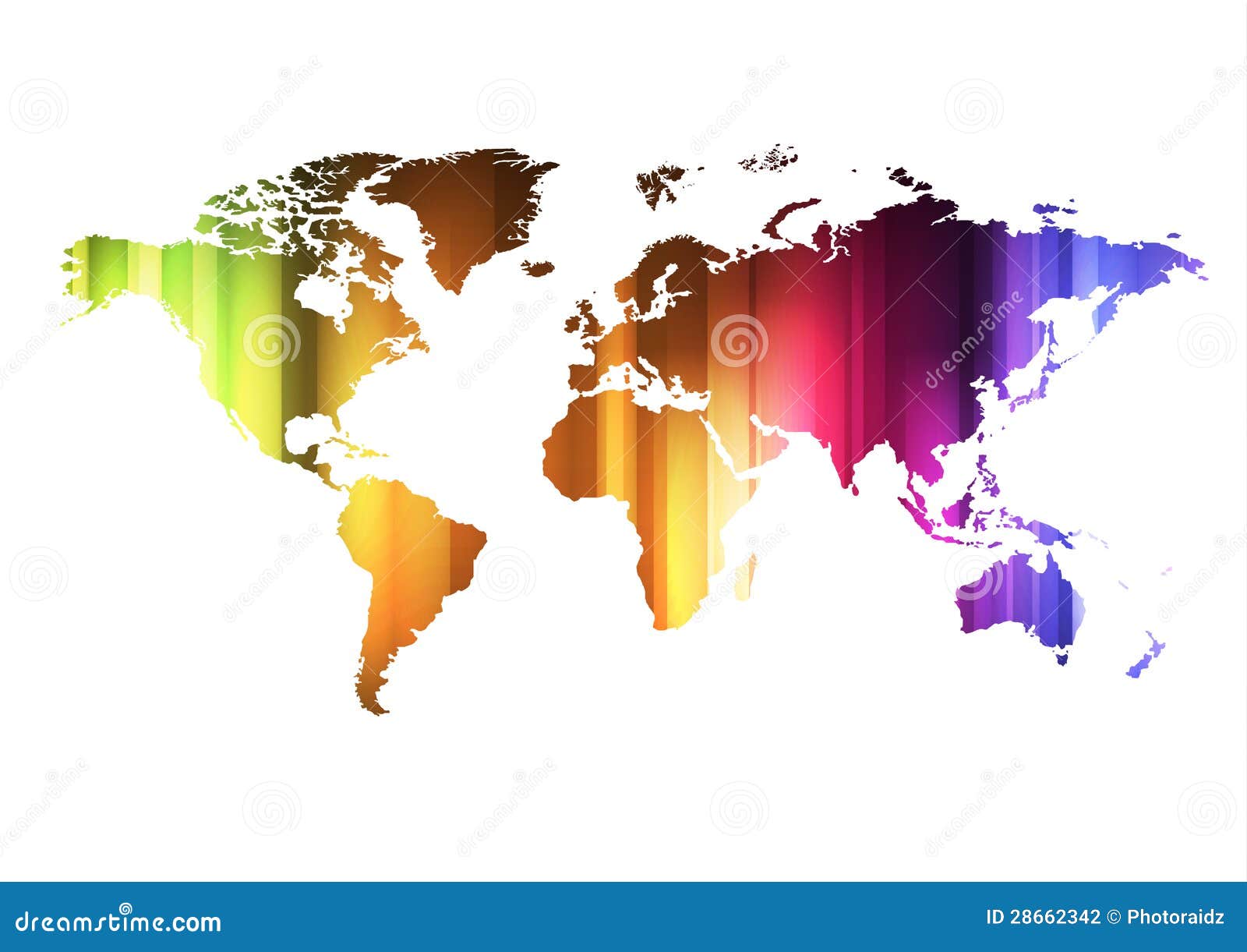 Concept of Global Business with World Map. Stock Illustration ...
