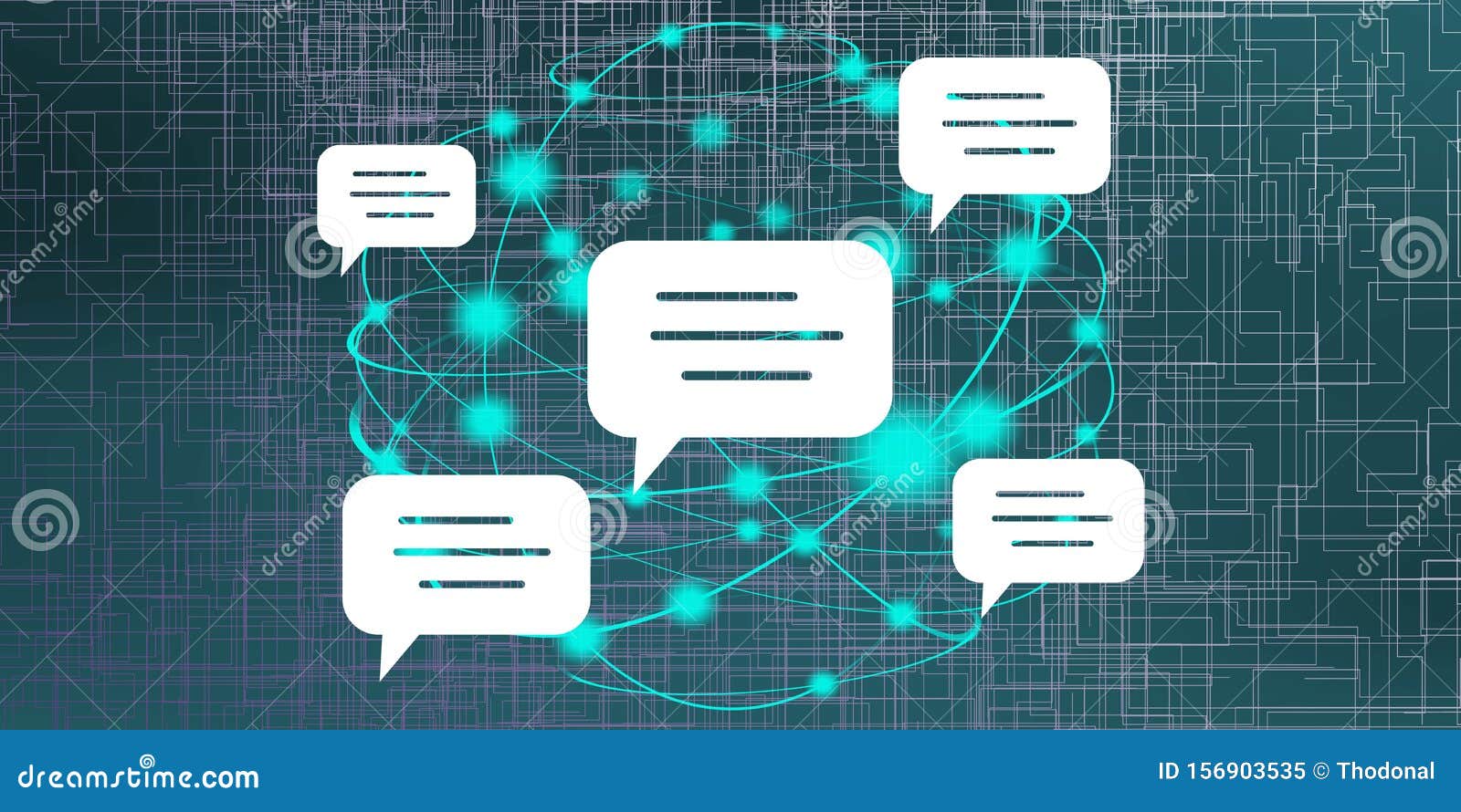 Concept of Global Communication Stock Illustration - Illustration of ...